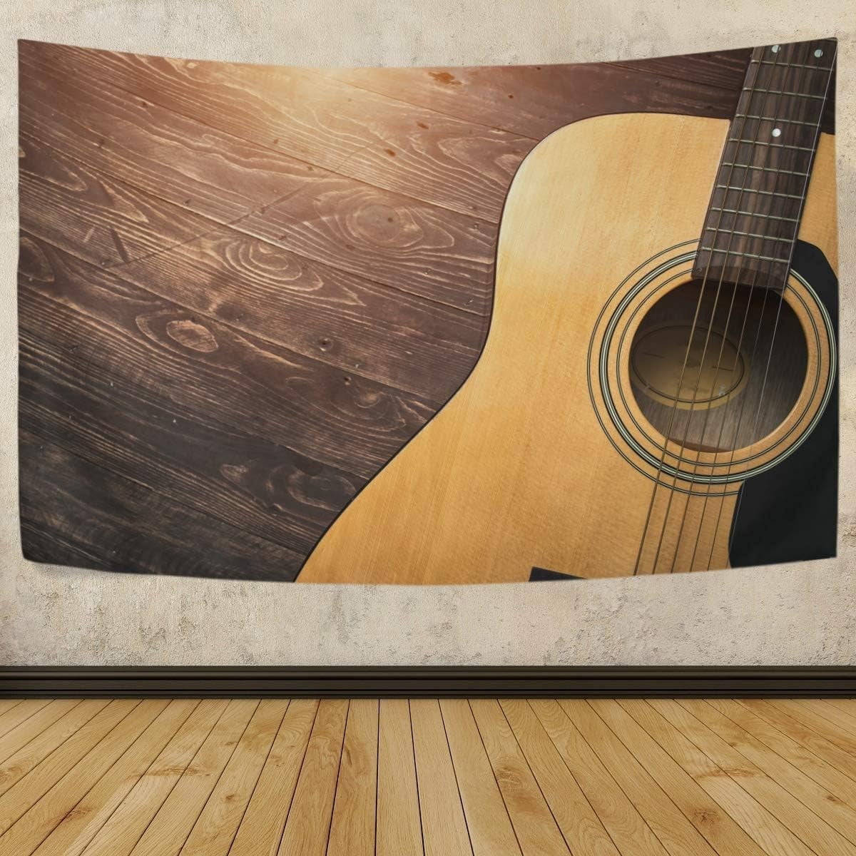 Tapestry Wall Hanging Acoustic Guitar Tapestry Polyester Tapestry ...