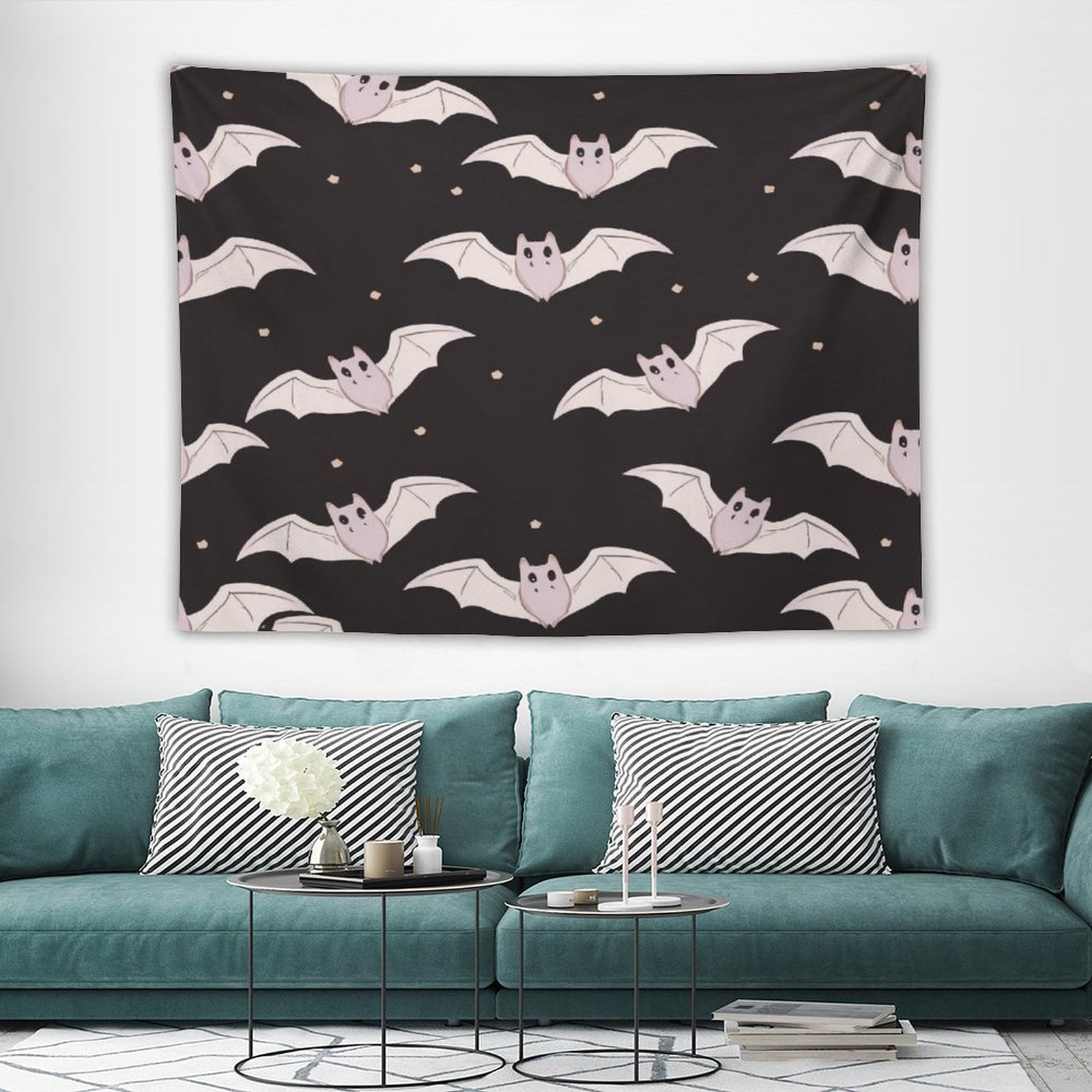 Tapestry Wall Hanging Bat Art Bedroom Window Decoration Background ...