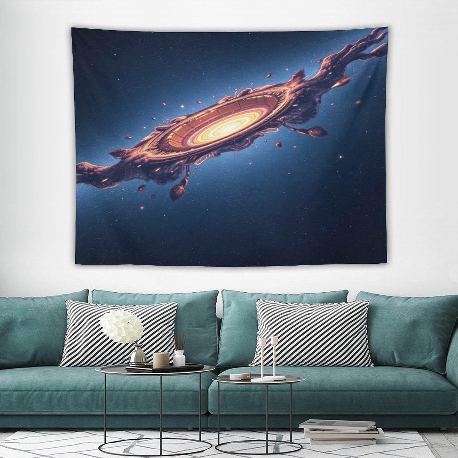 Tapestry Wall Hanging Cosmic Planet Art Bedroom Window Decoration ...