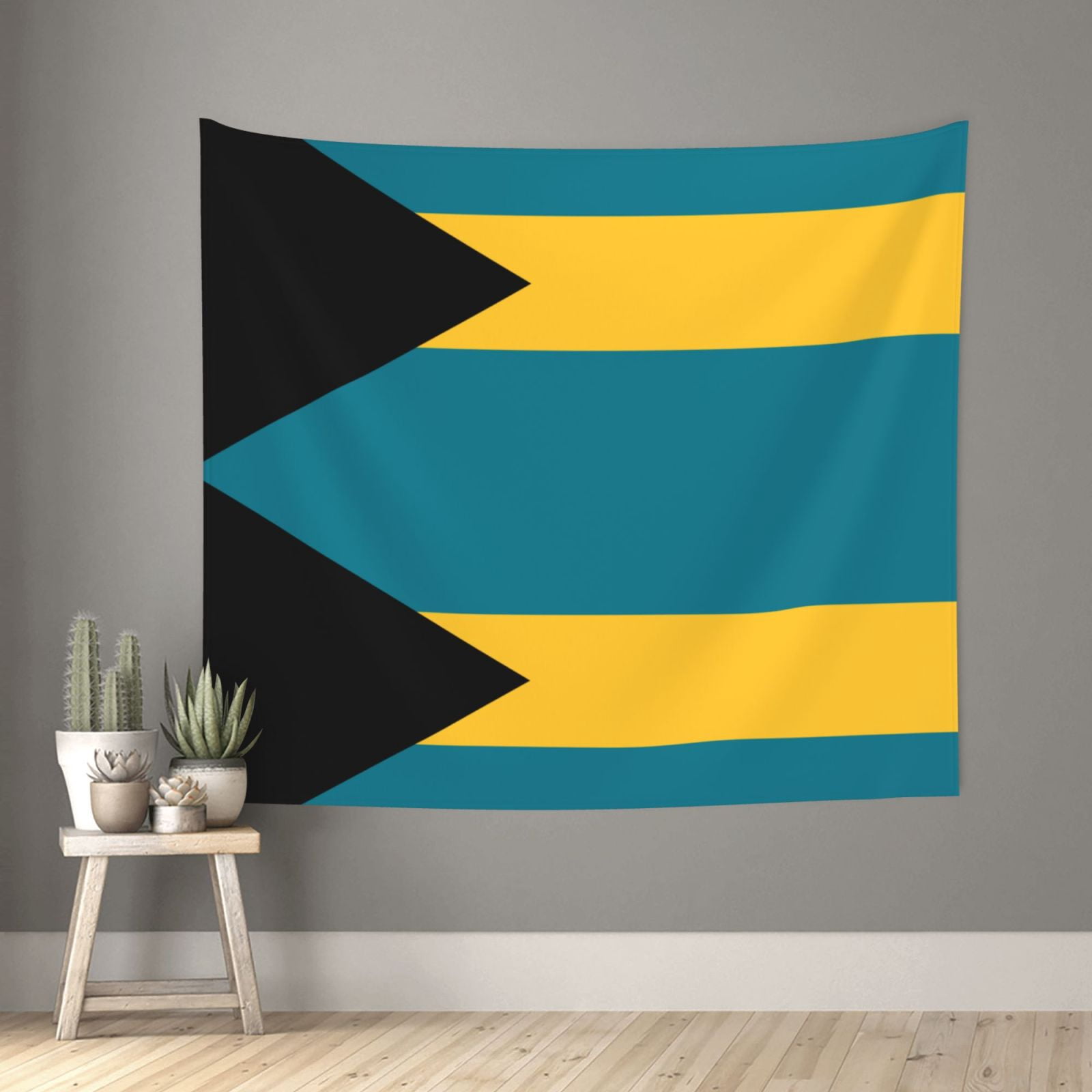 Tapestry Wall Hanging Flag Of The Bahamas Wall Poster Tapestries For ...