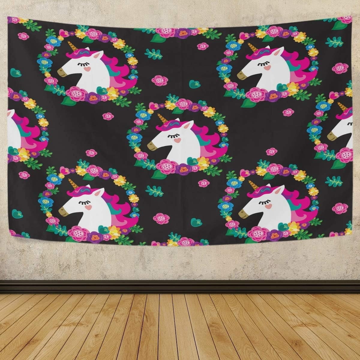 Tapestry Wall Hanging Magic Unicorn Tapestry Polyester Tapestry Bright ...