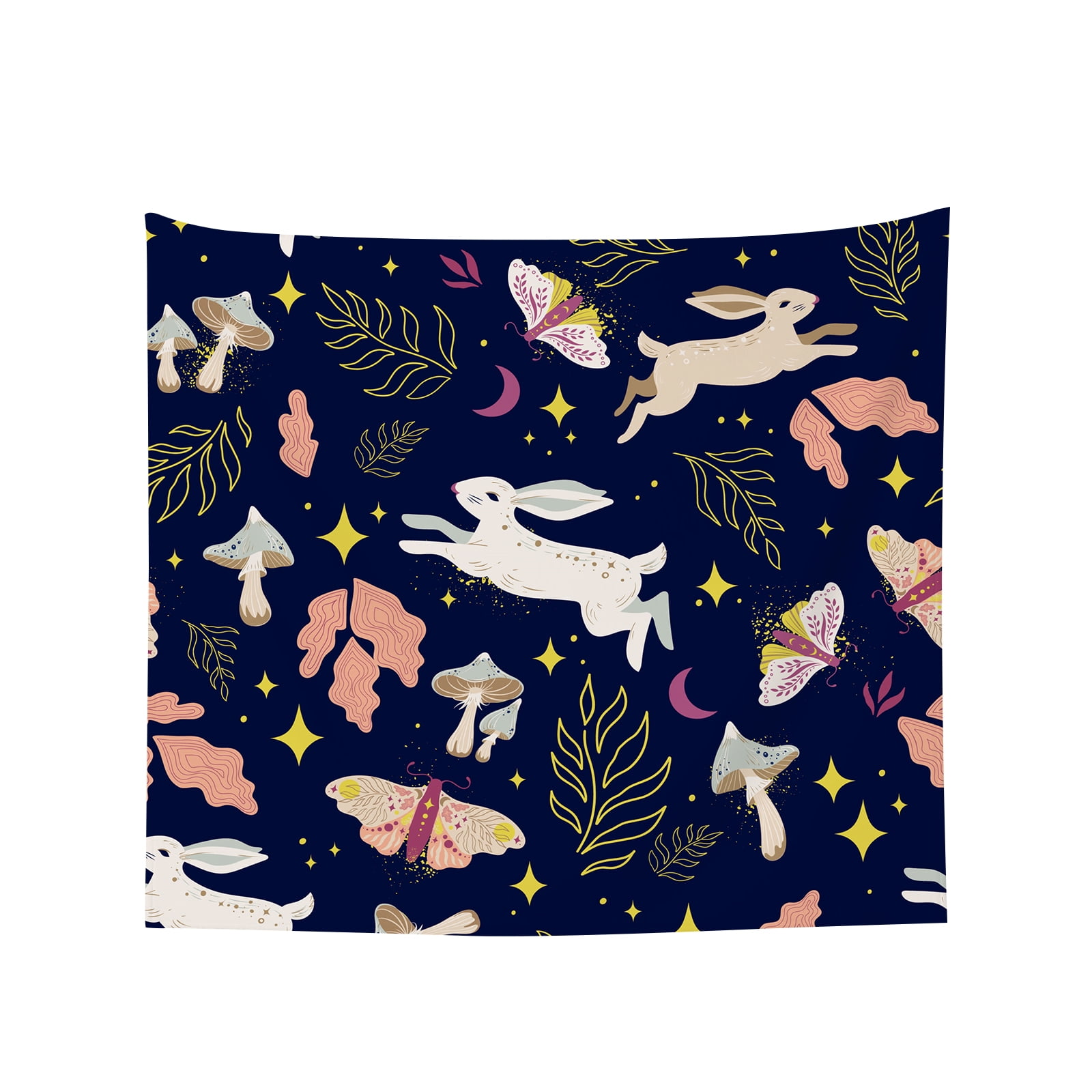 Tapestry Wall Hanging Magical Forest Rabbits Tapestries Home Decor for ...