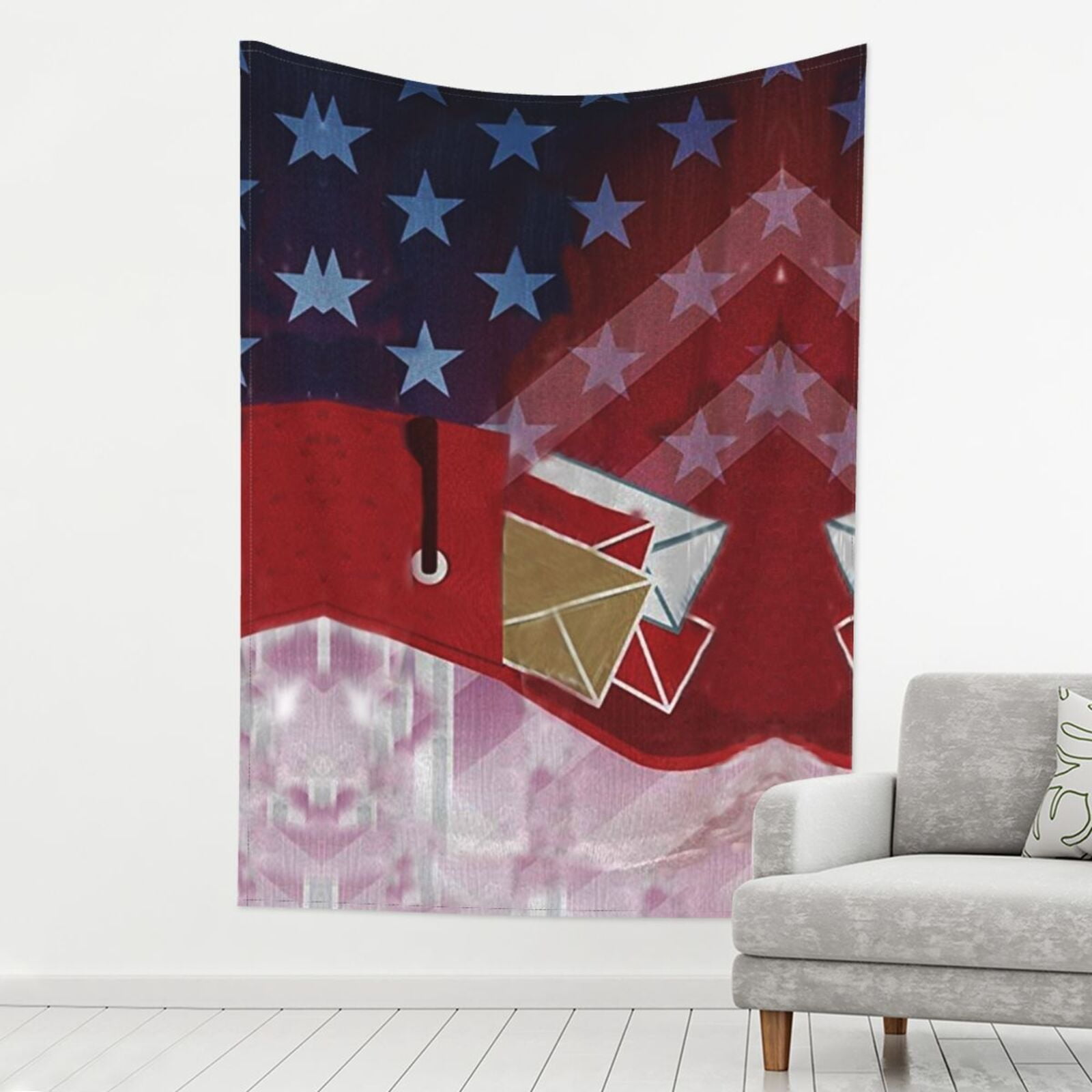 Tapestry Wall Hanging Postal Worker Us Flag Decoration Tapestry For ...