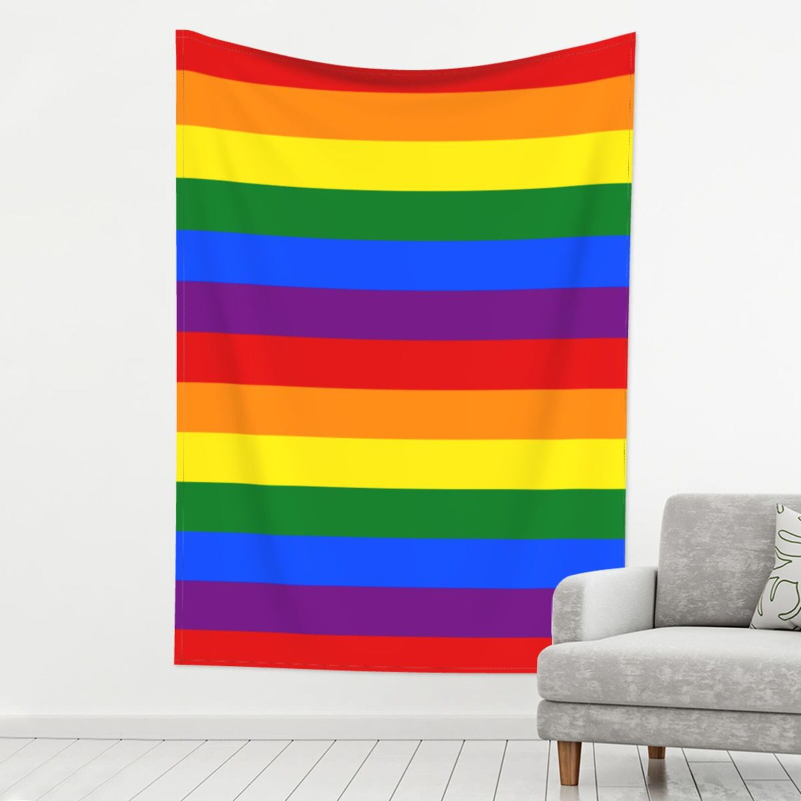Tapestry Wall Hanging Rainbow Flag Decoration Tapestry For Bedroom ...