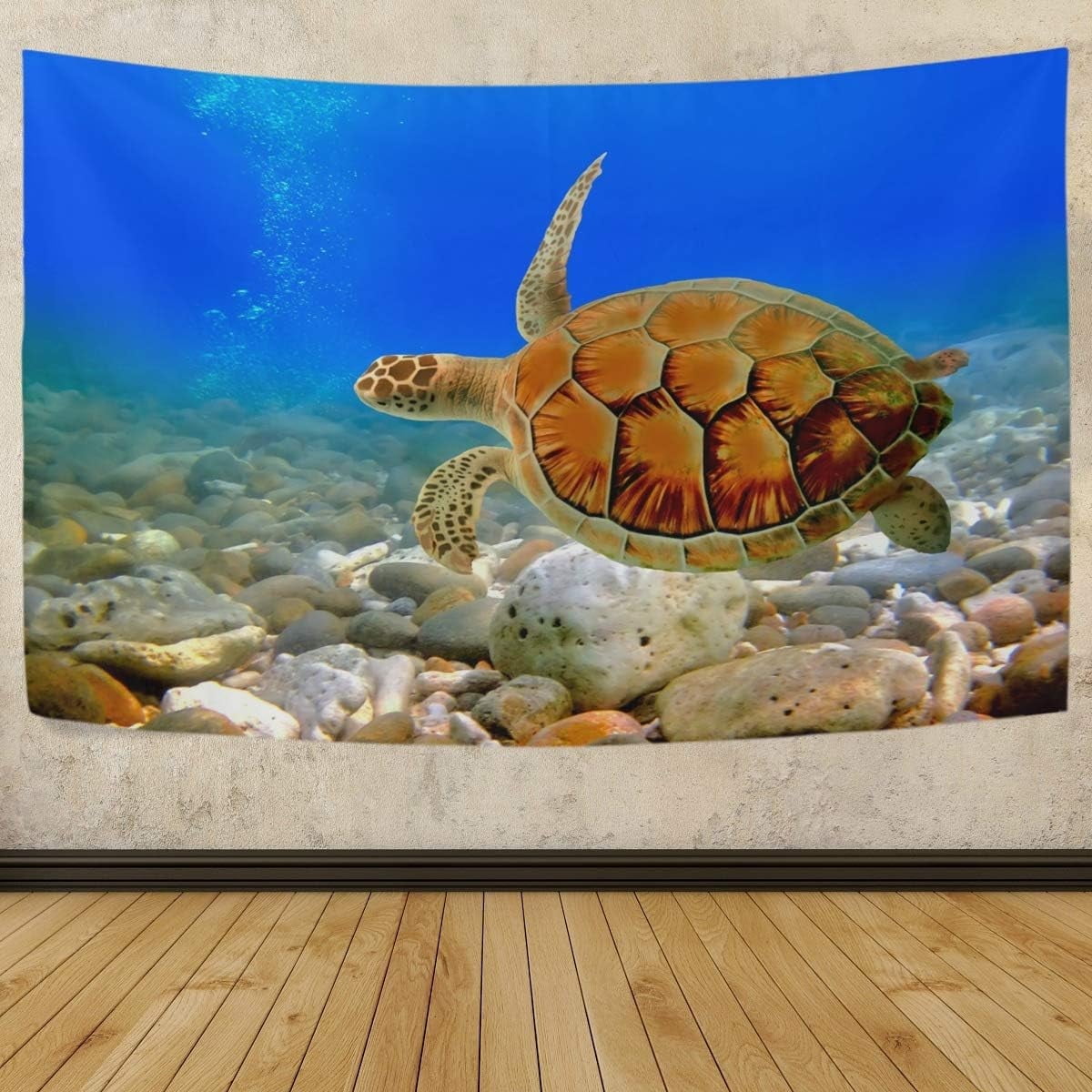 Tapestry Wall Hanging Sea Turtle Tapestry Polyester Tapestry Bright ...