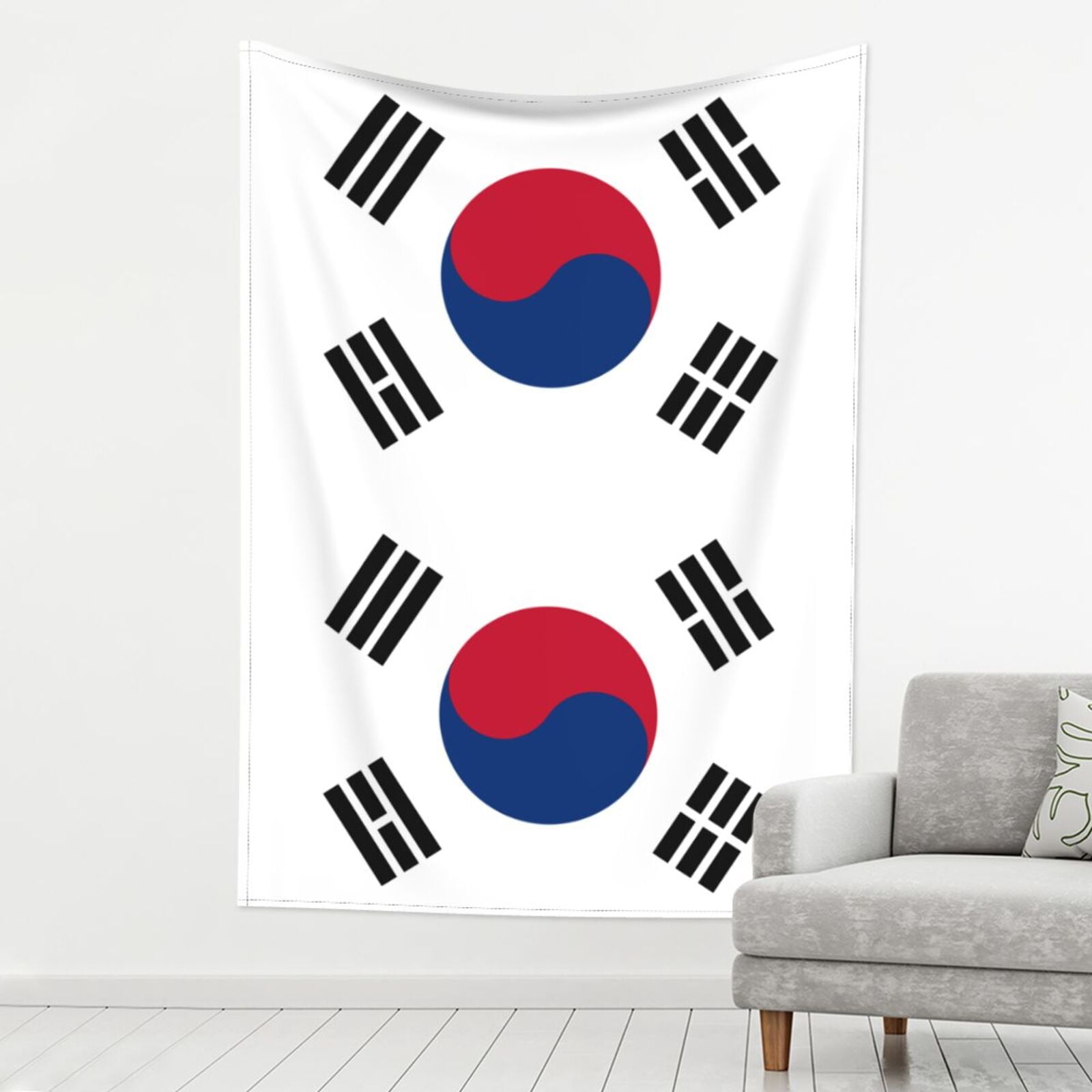 Tapestry Wall Hanging South Korean Flag Decoration Tapestry For Bedroom ...