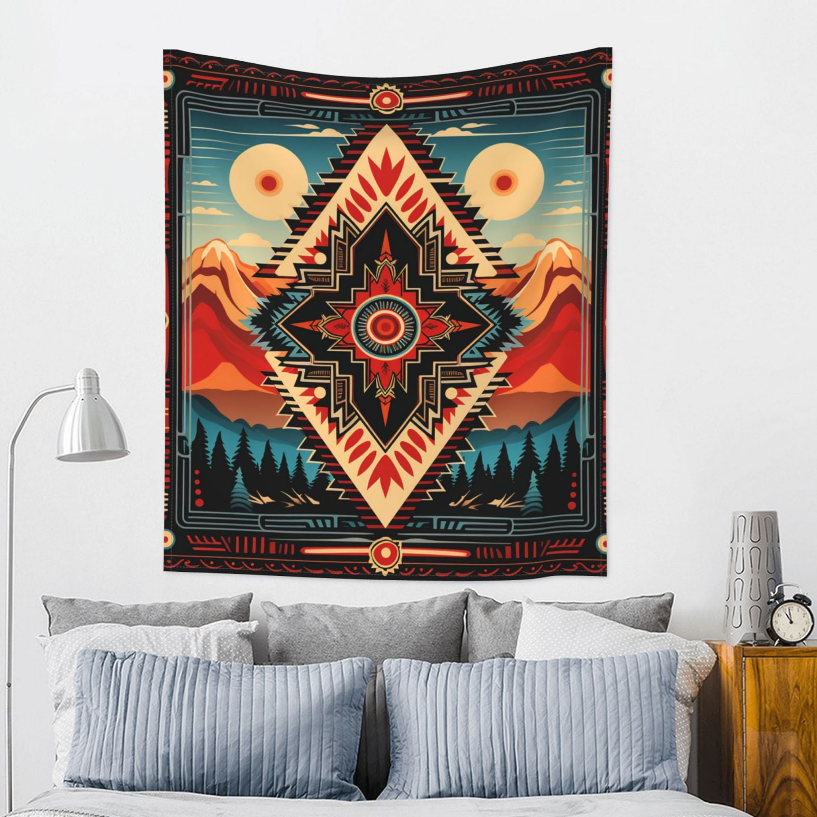 Tapestry Wall Hanging Tapestries 60 x 51 Inch Home Decor - Aztec Baja ...