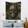 Tapestry Wall Hanging Tapestries 60 x 51 Inch Home Decor - Skulls head ...