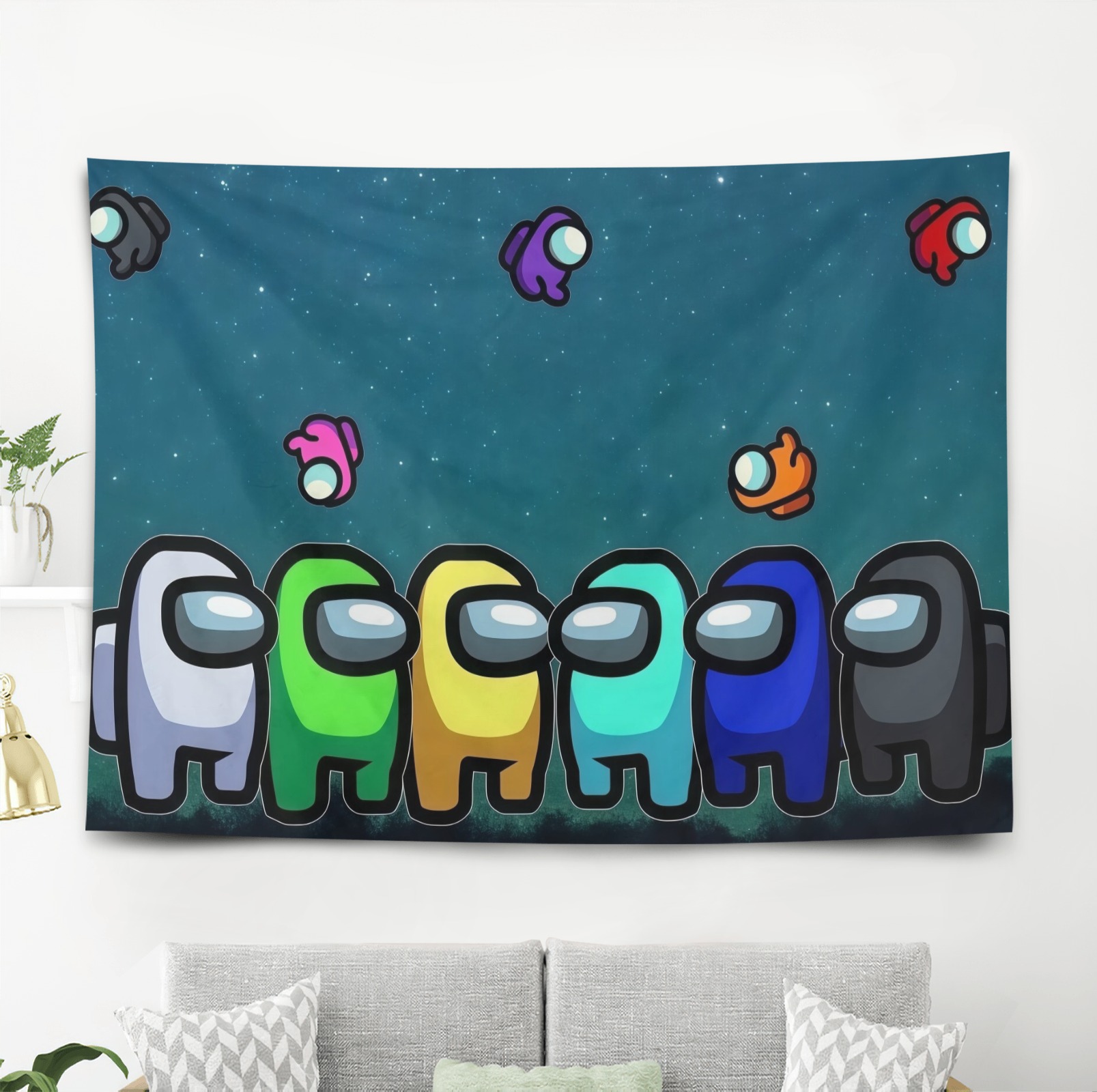Tapestry for Among Us Bedroom Dorm wall hanging Funny Poster ...