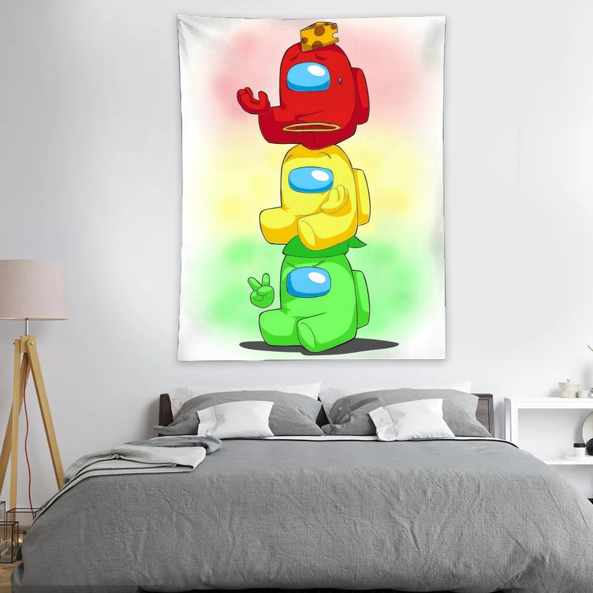 Tapestry for Among Us wall hanging Bedroom Dorm Wall Art Funny ...