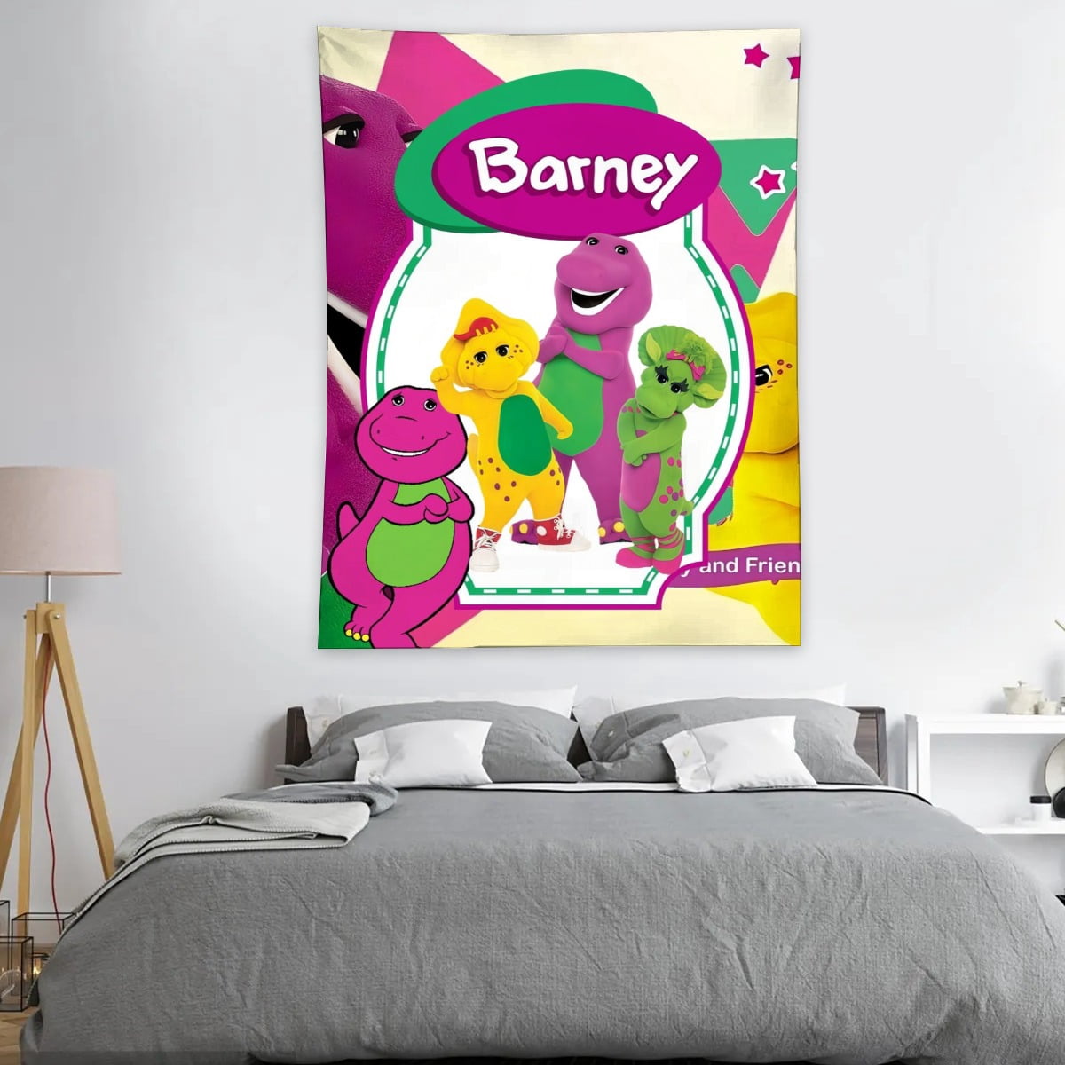 Tapestry for Barney and Friends wall hanging Bedroom Dorm Funny ...