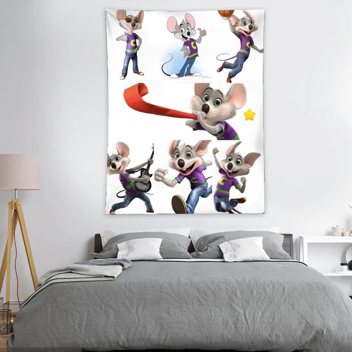 Tapestry for Chuck E Cheese wall hanging Bedroom Dorm Funny Poster ...