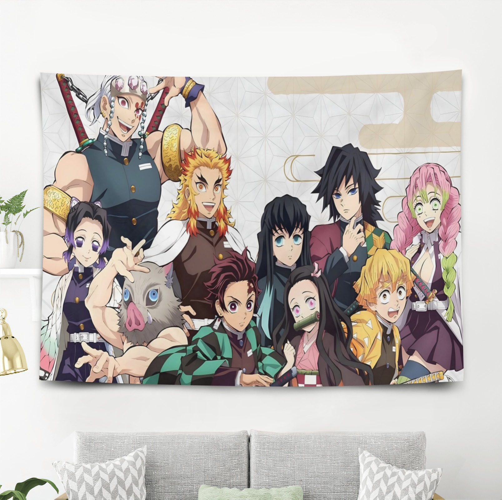 Tapestry for Demon Slayer Wall Hanging Bedroom Dorm Wall Art ...
