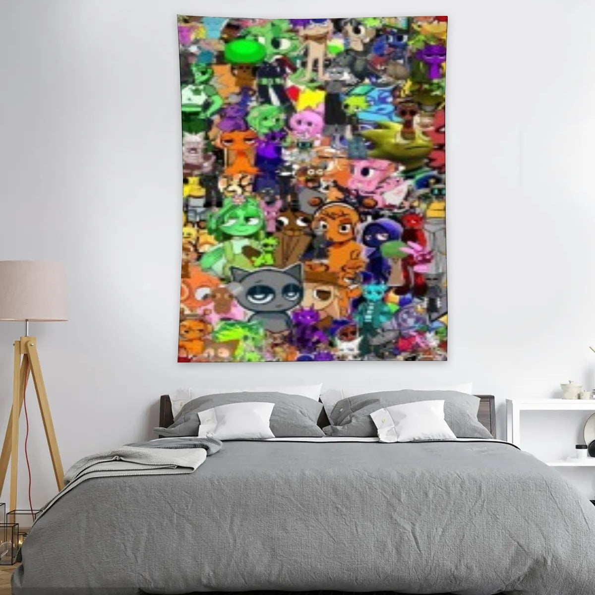 Tapestry for Incredibox Sprunki Bedroom Dorm wall hanging Poster ...