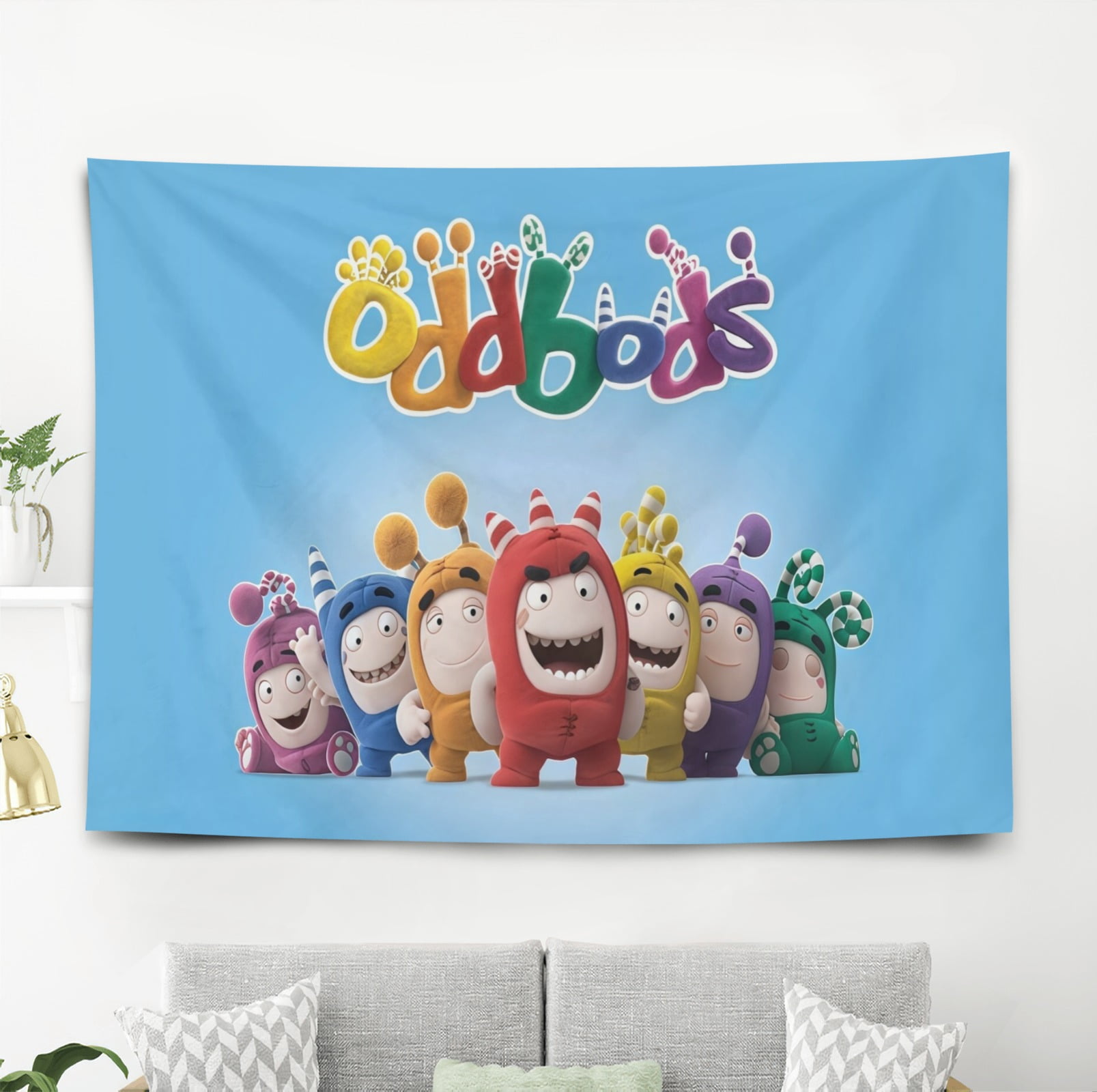 Tapestry for Oddbods Bedroom Dorm wall hanging Funny Poster Backgrounds ...