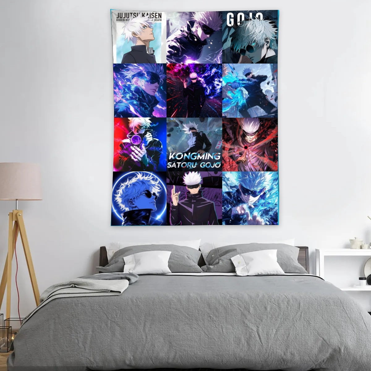 Tapestry for Satoru Gojo Wall Hanging Poster Bedroom Dorm Wall Art ...