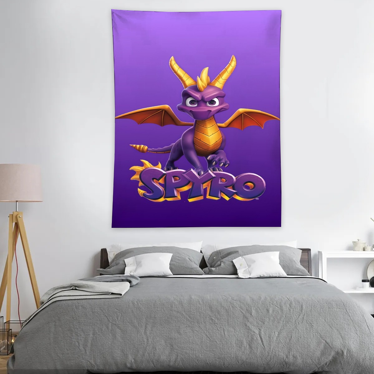 Tapestry for Spyro the Dragon wall hanging Bedroom Dorm Funny Poster ...