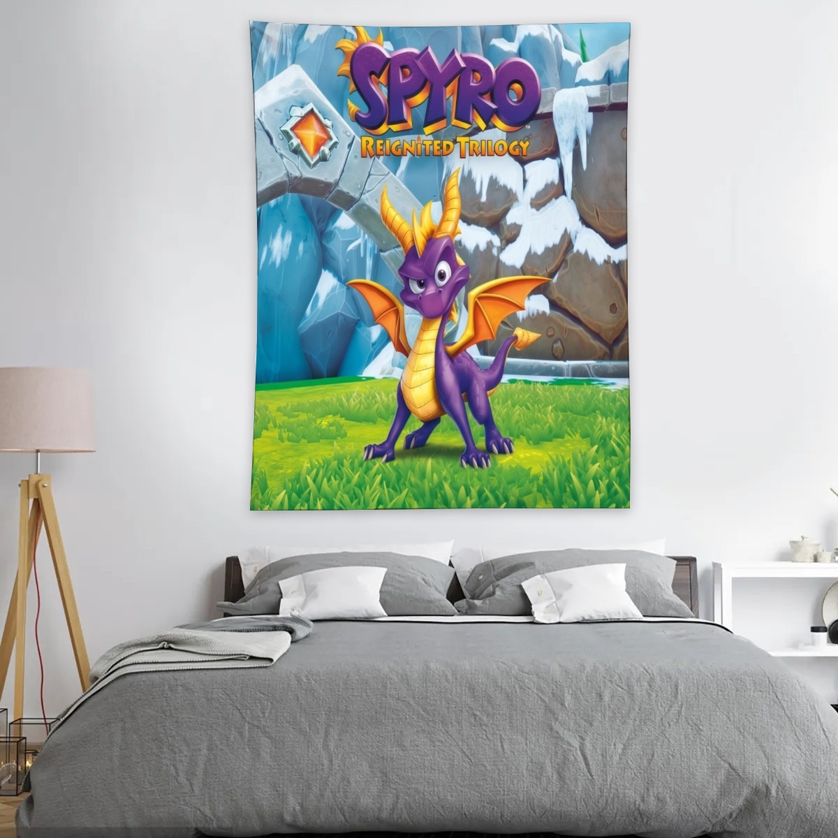 Tapestry for Spyro the Dragon wall hanging Bedroom Dorm Wall Art Funny ...