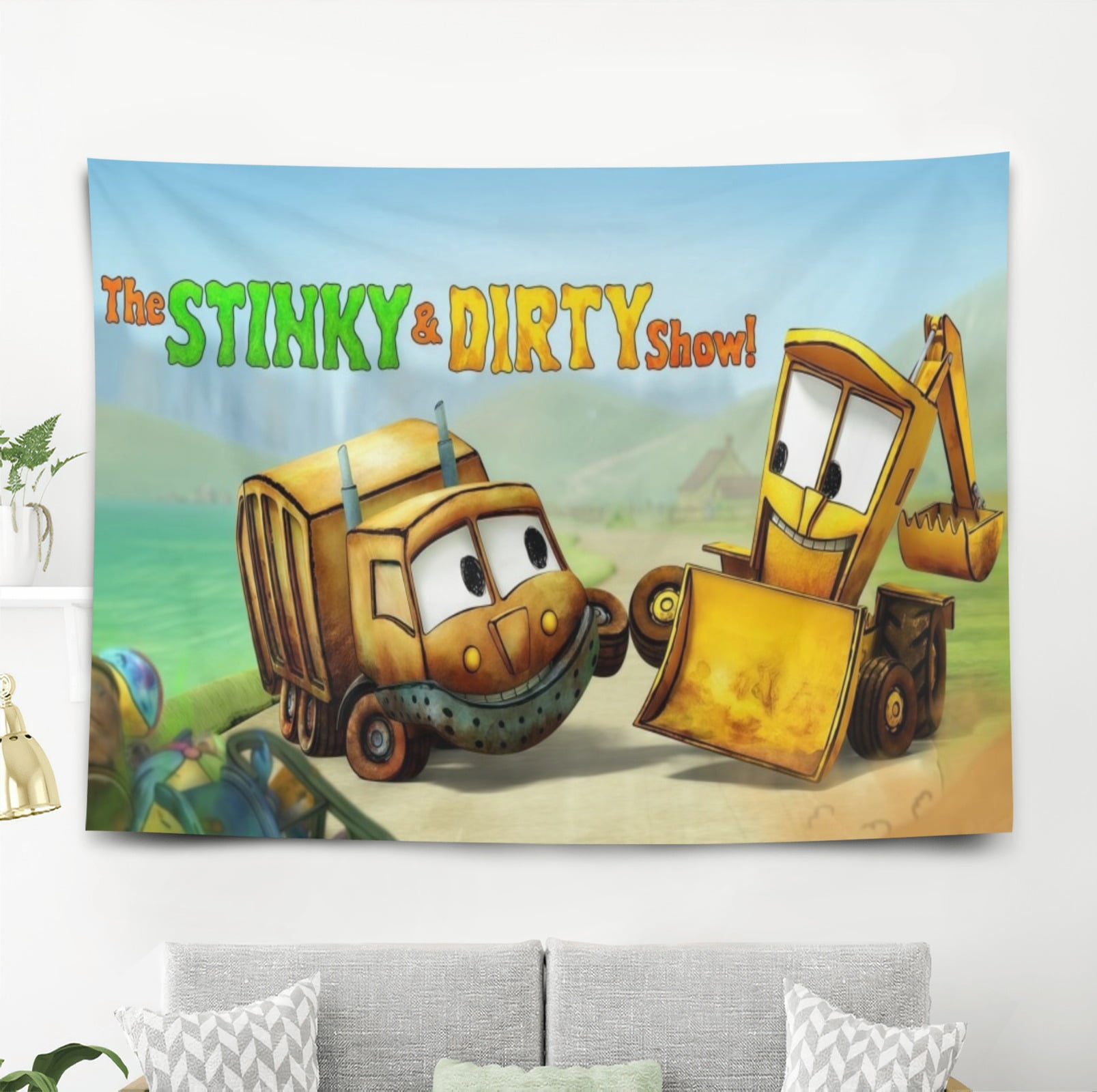 Tapestry for Stinky and Dirty wall hanging Bedroom Dorm Funny Poster ...