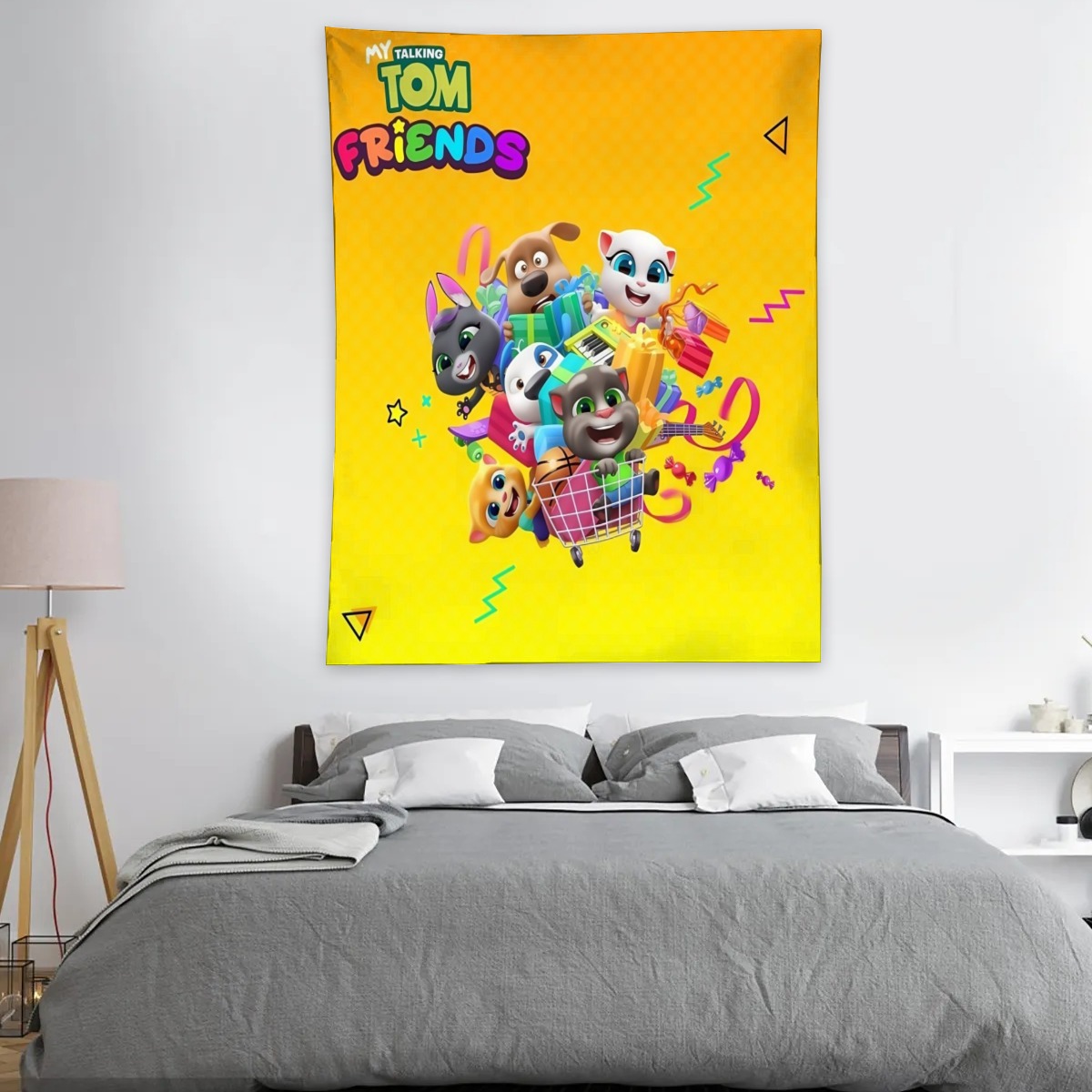 Tapestry for Talking Tom wall hanging Bedroom Dorm Wall Art Funny ...