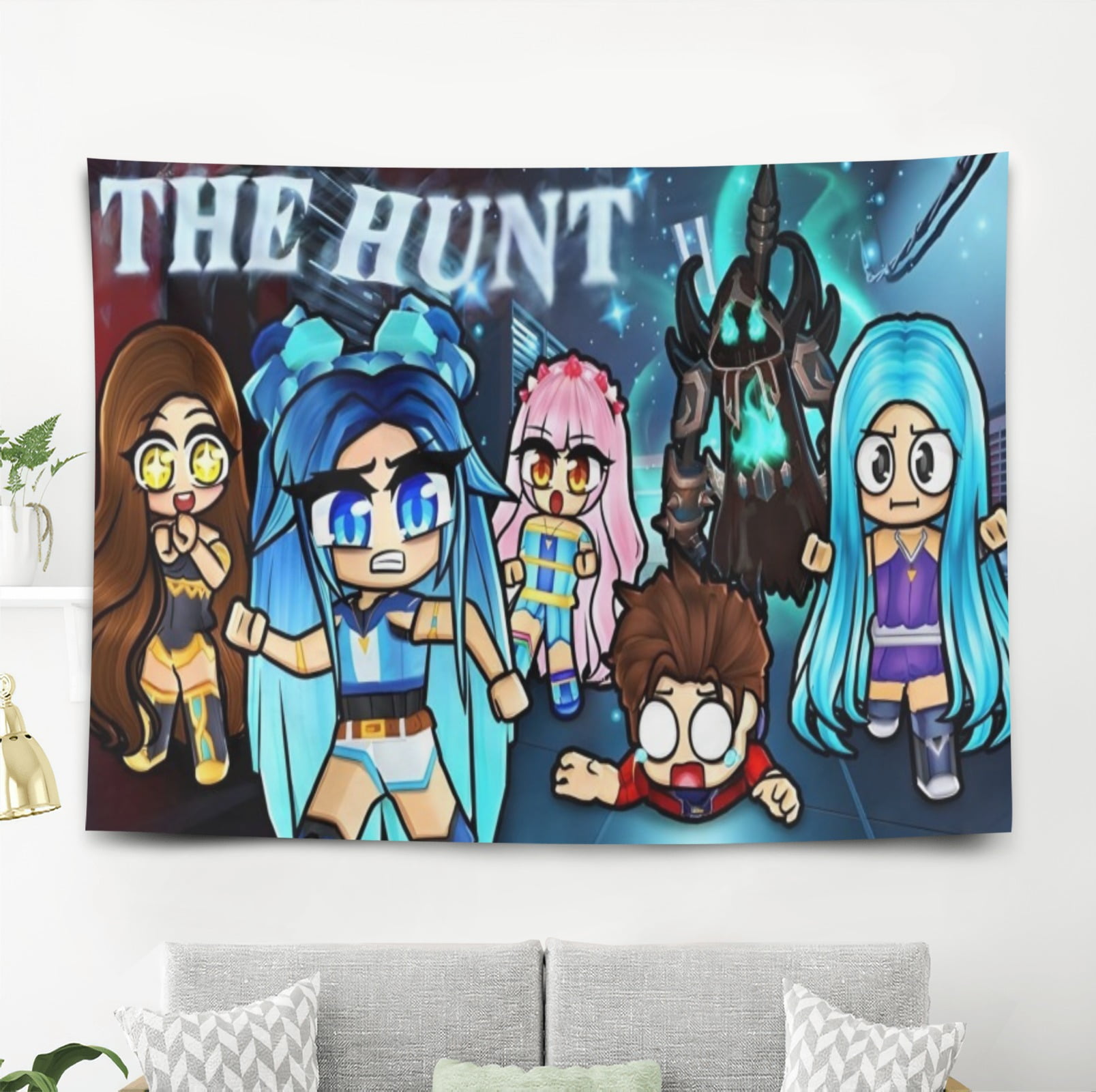 Tapestry for Teen Girls Bedroom Aesthetic Funneh Krew Wall Hanging Art ...