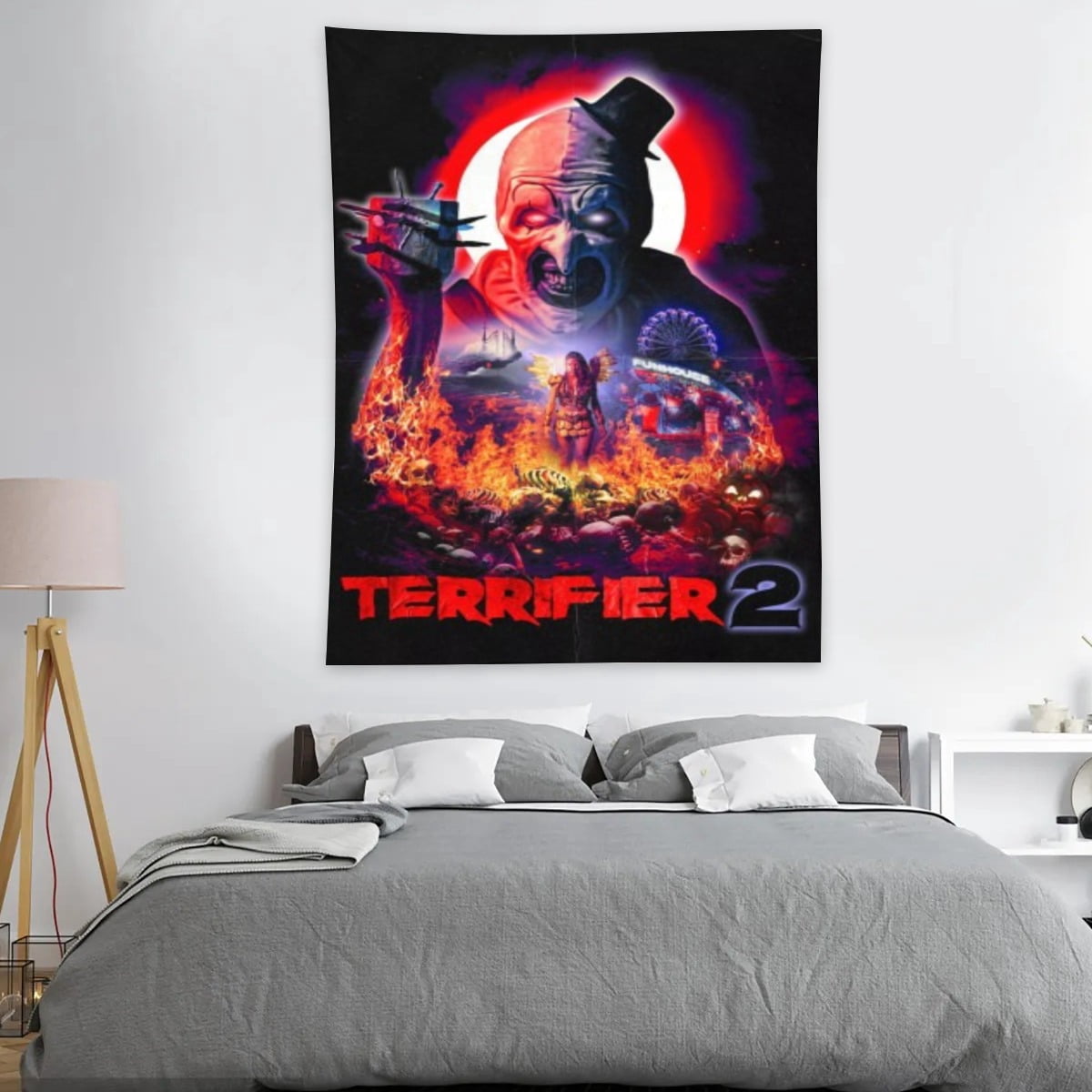 Tapestry for Terrifier 2 Bedroom Dorm wall hanging Poster Backgrounds ...