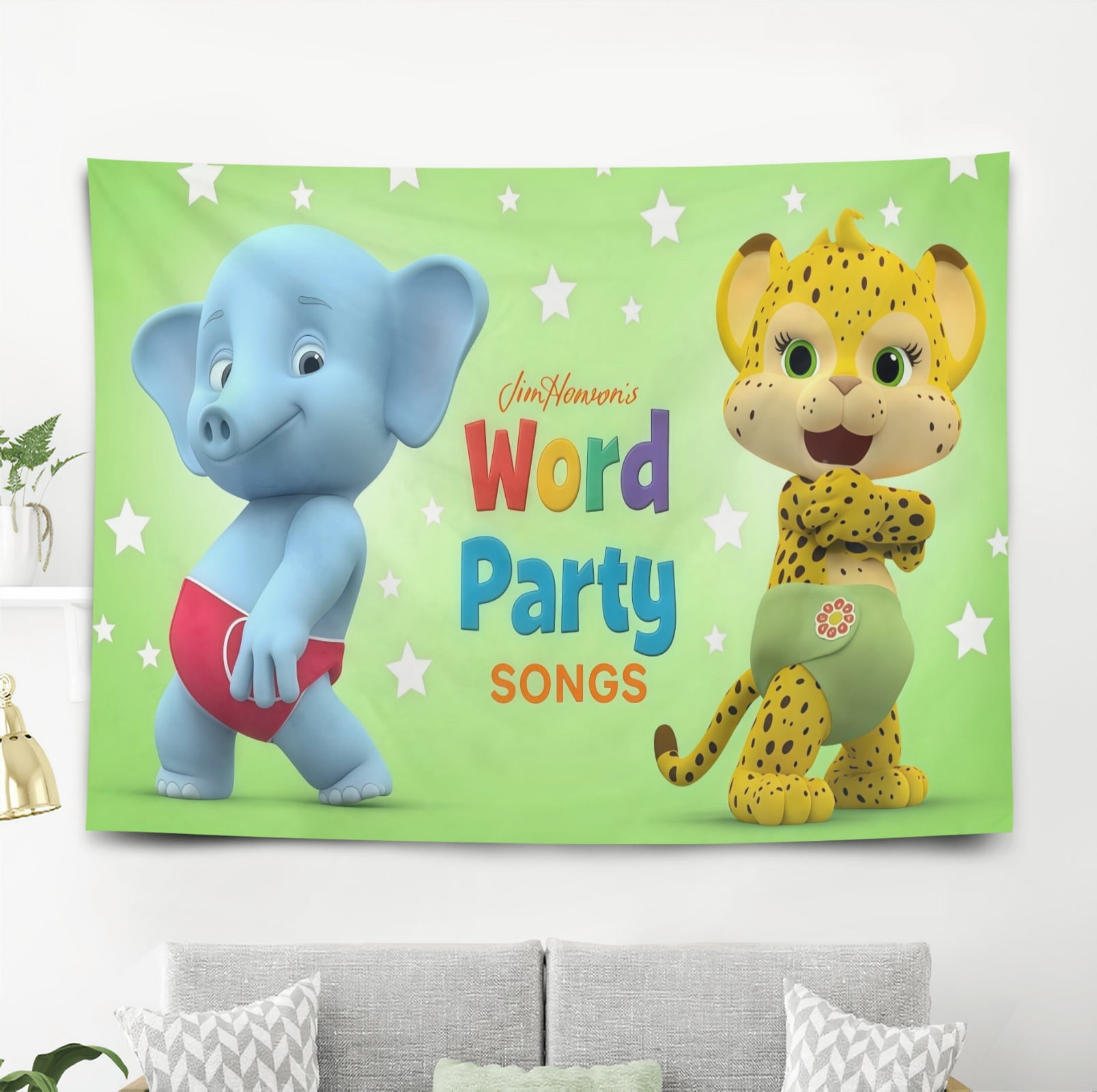 Tapestry for Word Party Bedroom Dorm wall hanging Poster Backgrounds ...