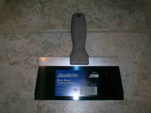 Taping Knife Tempered Flexible Blue Steel Blade Contoured Plastic ...