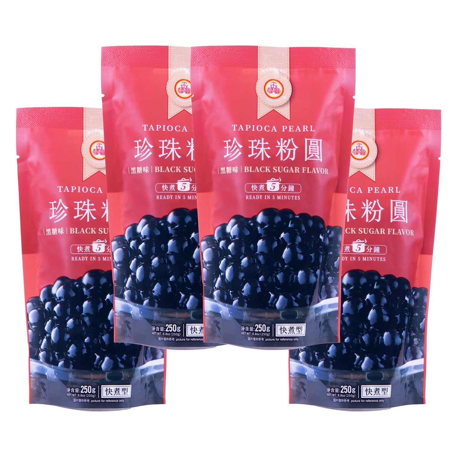 Tapioca Pearls, Bla Sugar Flavor, Rea to Cook in 5 Minutes or Microwave ...