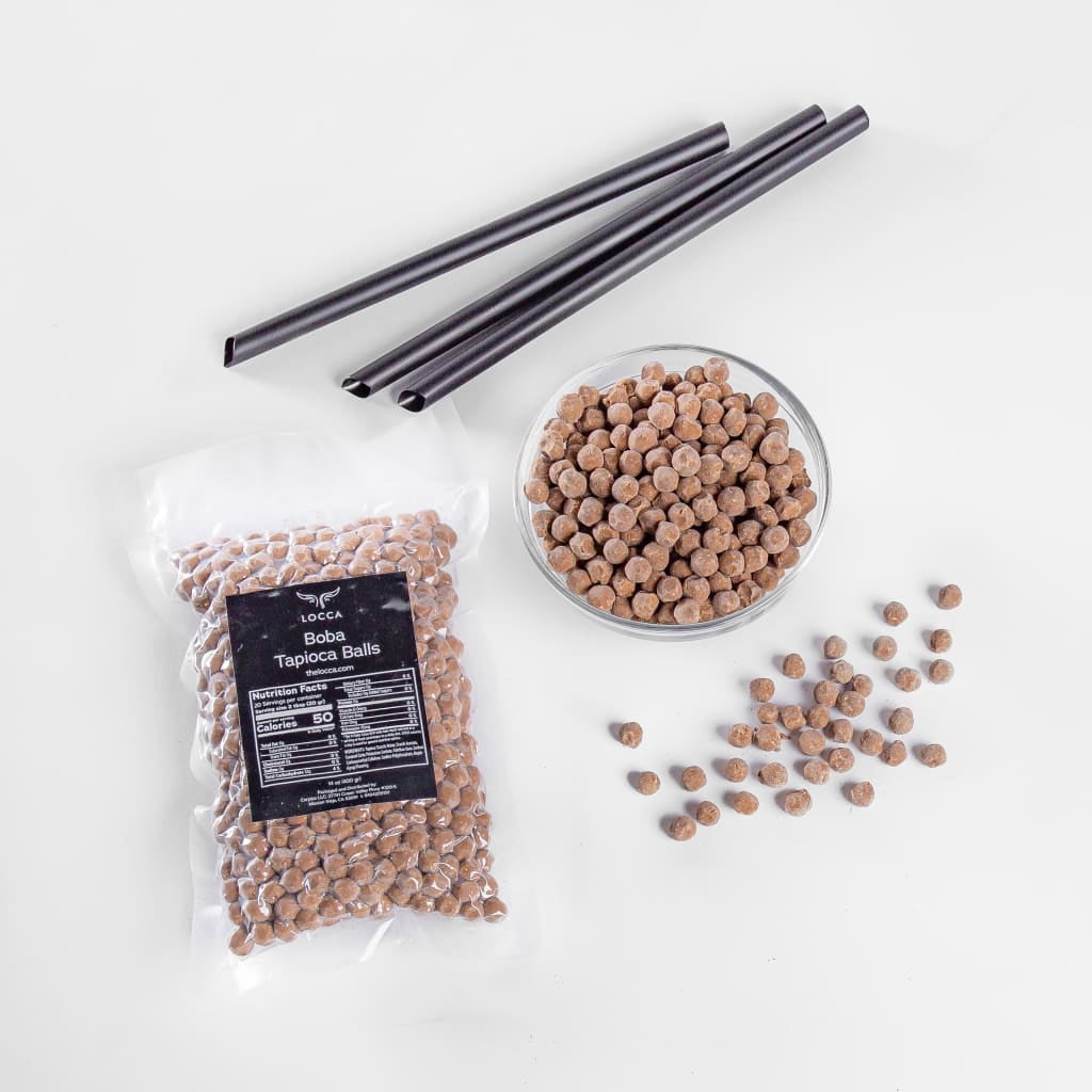 Locca Premium Tapioca Pearls (400g) - Gift Box, Recipe & 8 Straws ...