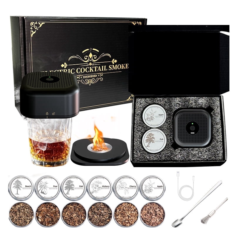 Taplcvy Store Electric Whiskey Smoker Kit – Rechargeable Cocktail ...
