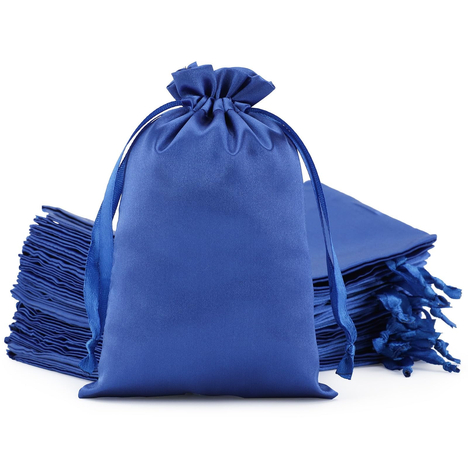 Tapleap Blue Satin Cloth Gift Bags, For Kids Classroom, Wedding ...