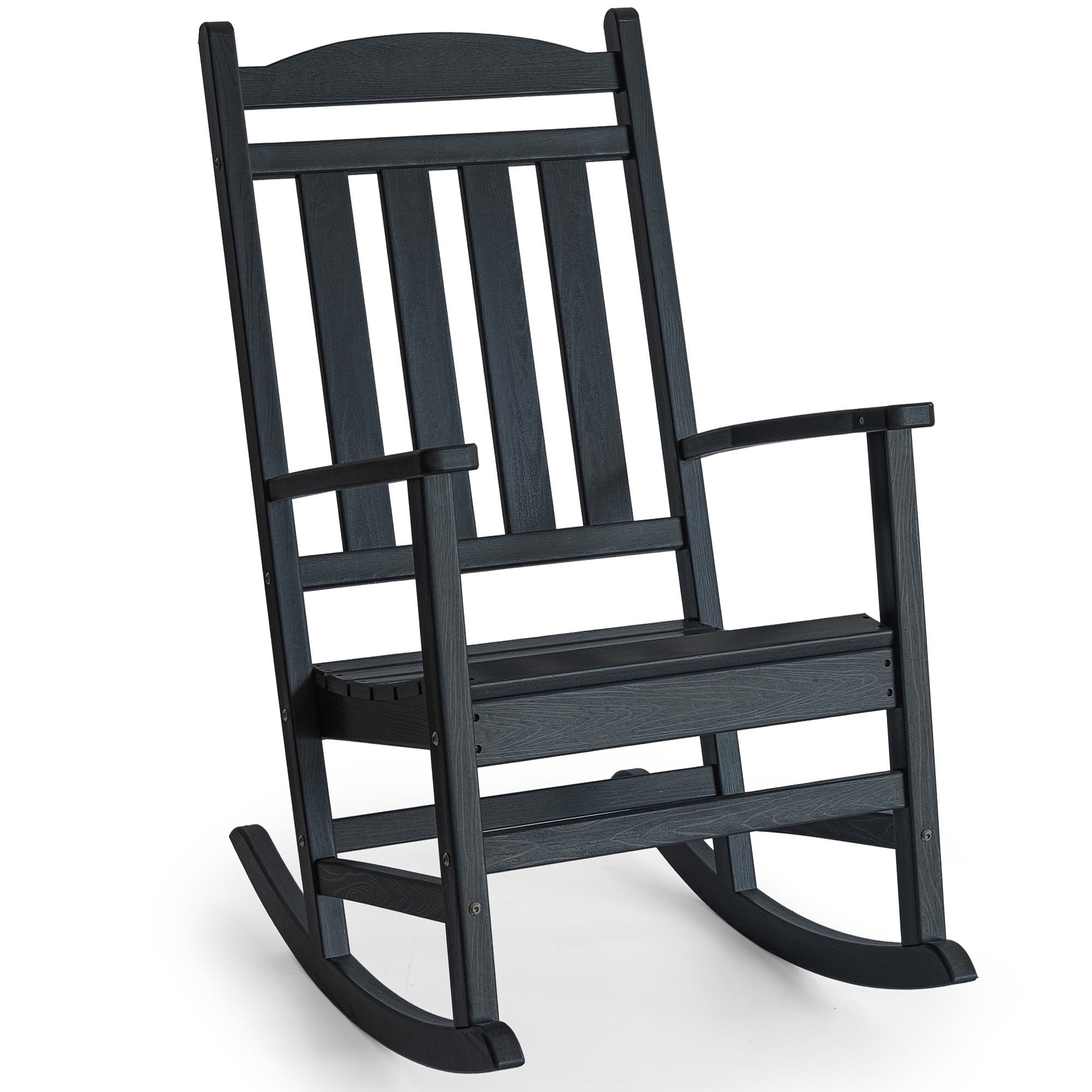 Tappio HDPE Rocking Chair All Weather Porch Rocker with High Backrest ...