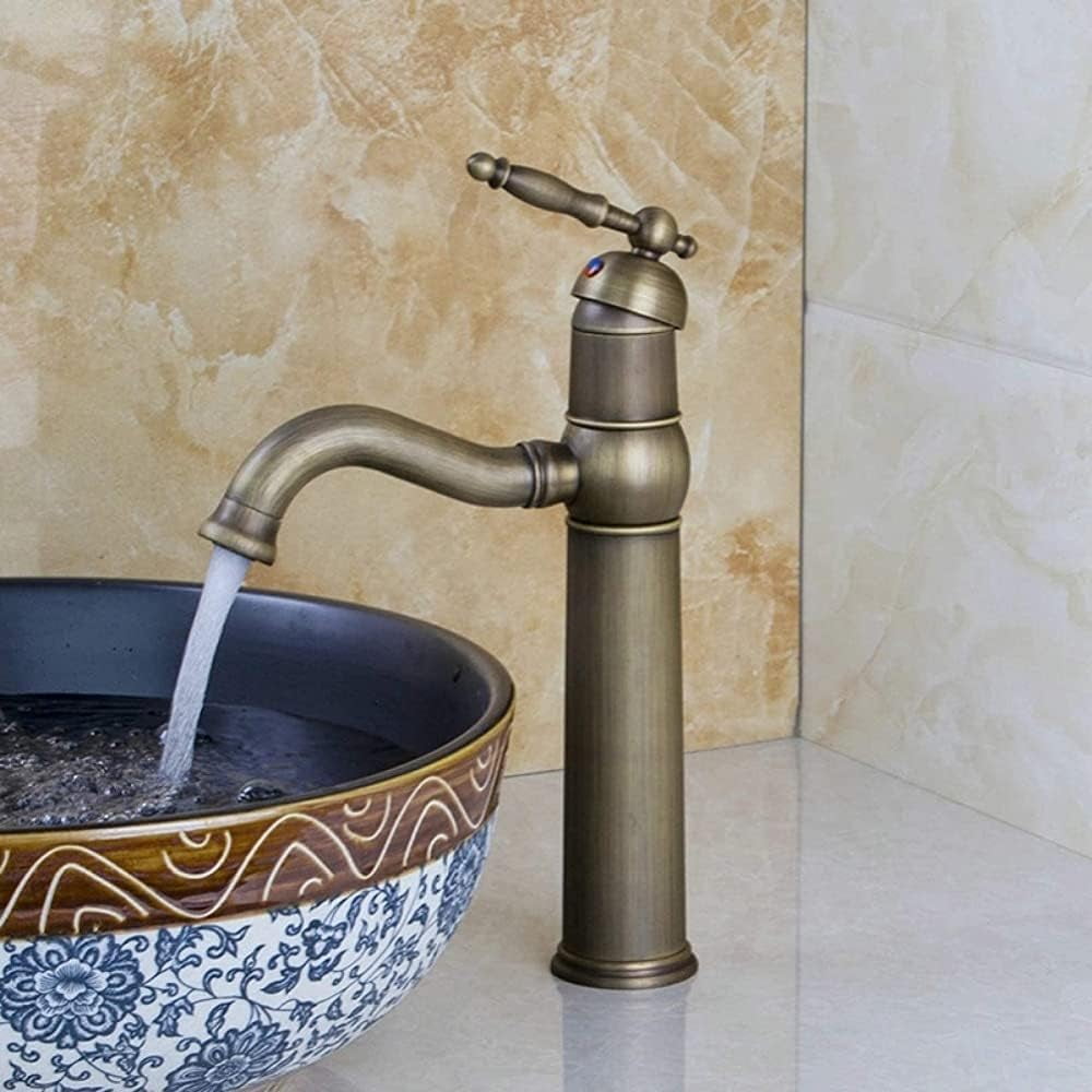 -Taps,Faucet Bathroom Facuetque Brass Swivel Spout Deck Mounted Basin ...