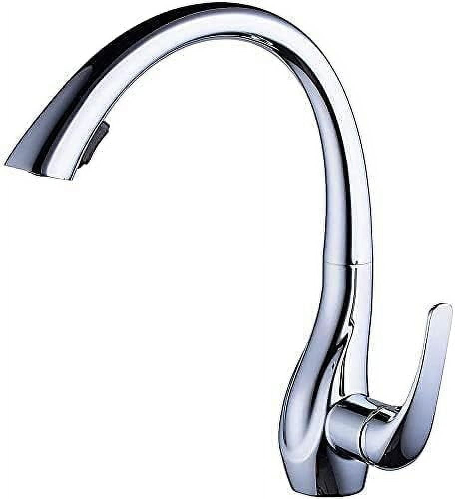 Taps Faucets Hot Cold Kitchen Faucet 360 ° Rotatable Sink Faucet Pull ...