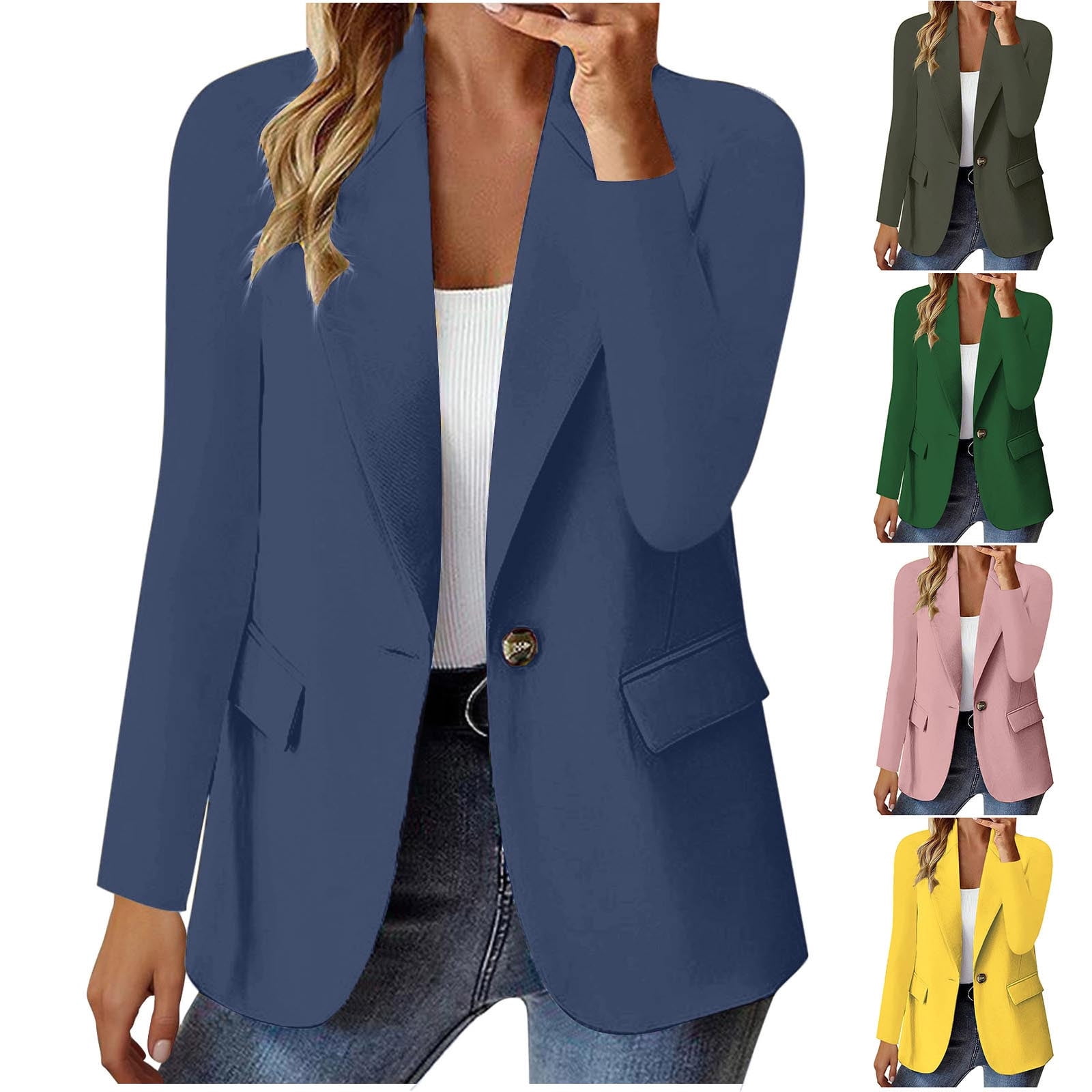 Taqqpue Blazers for Women Business Casual Women Open Front Blazer ...