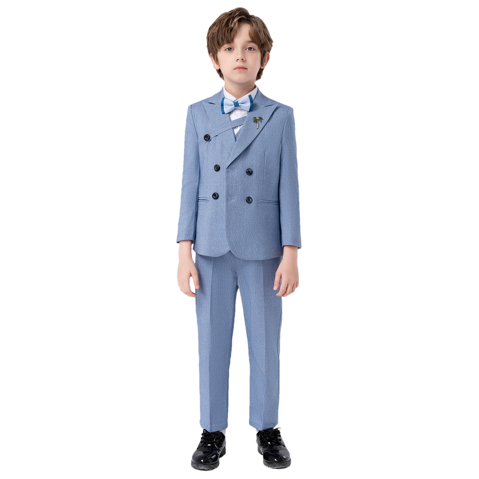 Taqqpue Boys Suit for Kids Tuxedo Wedding Ring Bearer Outfit Boy Formal ...
