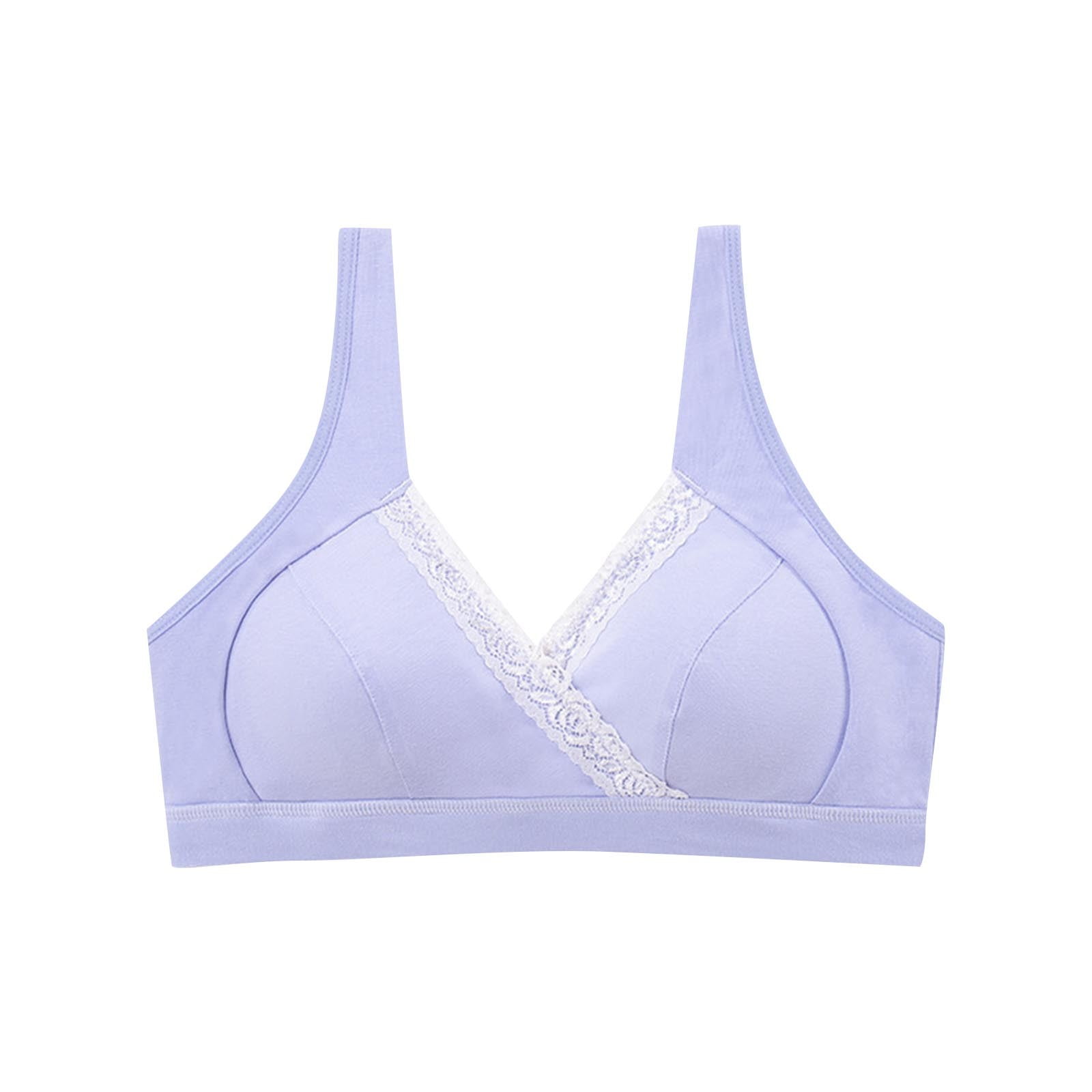 Taqqpue Breastfeeding Bra,Solid Color Cotton Pre Opening Button Breast ...