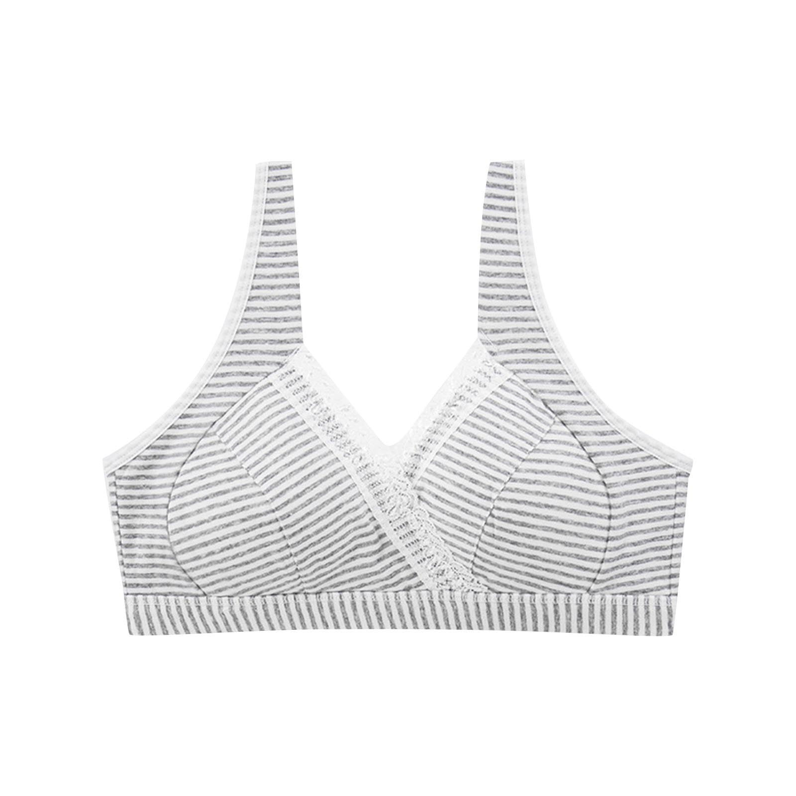 Taqqpue Breastfeeding Bra,Solid Color Cotton Pre Opening Button Breast ...