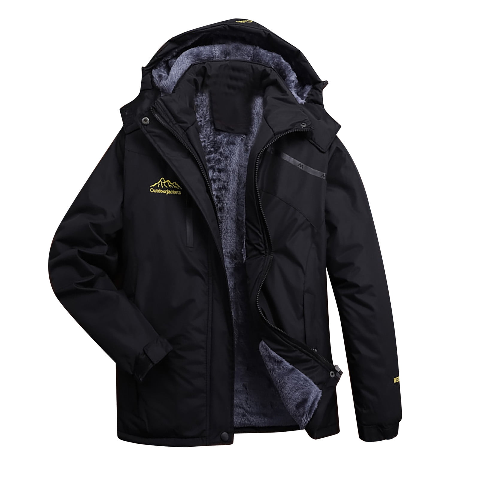Taqqpue Plus Size Rain Jackets for Women Waterproof Lightweight Warm ...