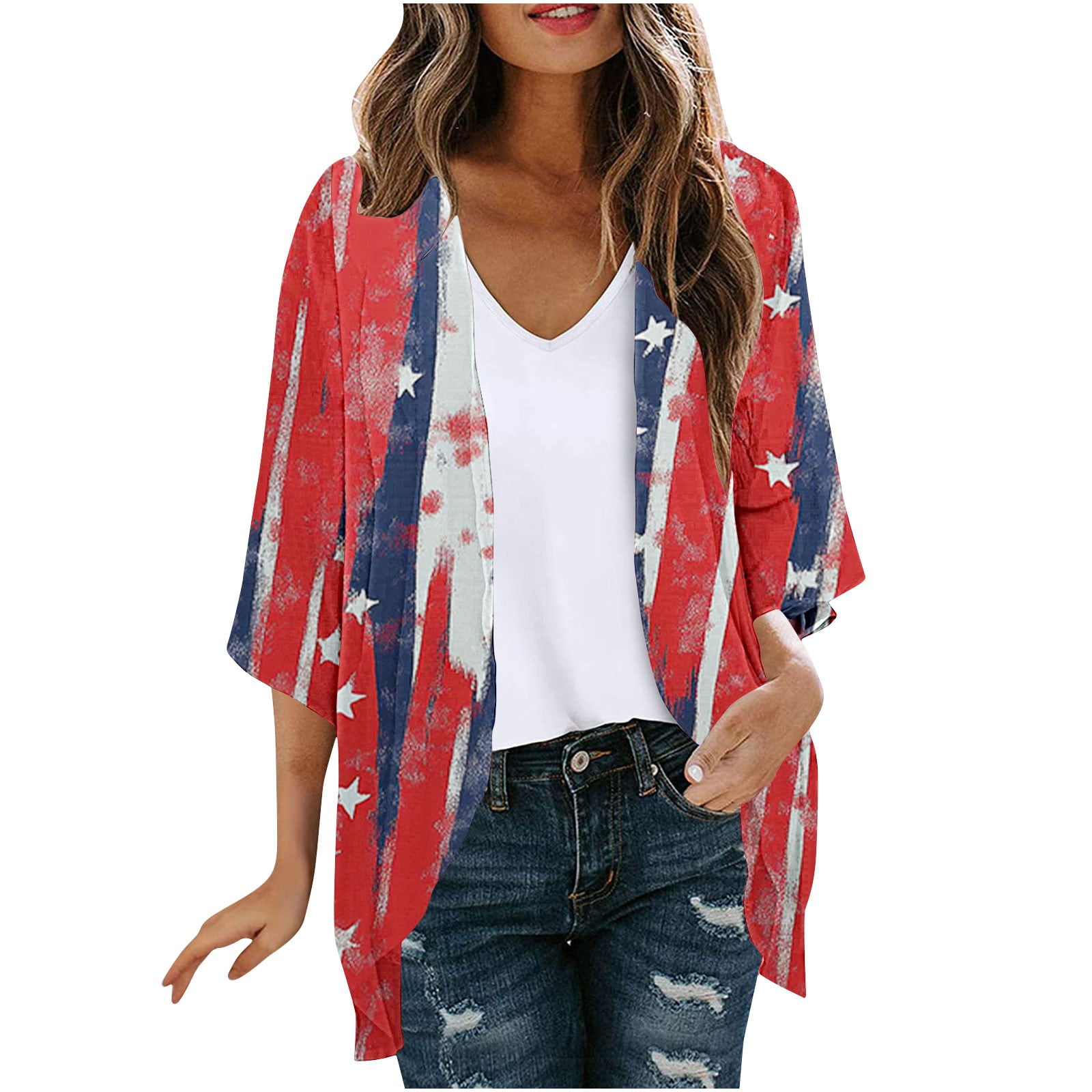 Taqqpue Spring Tops for Women 2025 Cardigan Tops Beach Vacation Tops ...