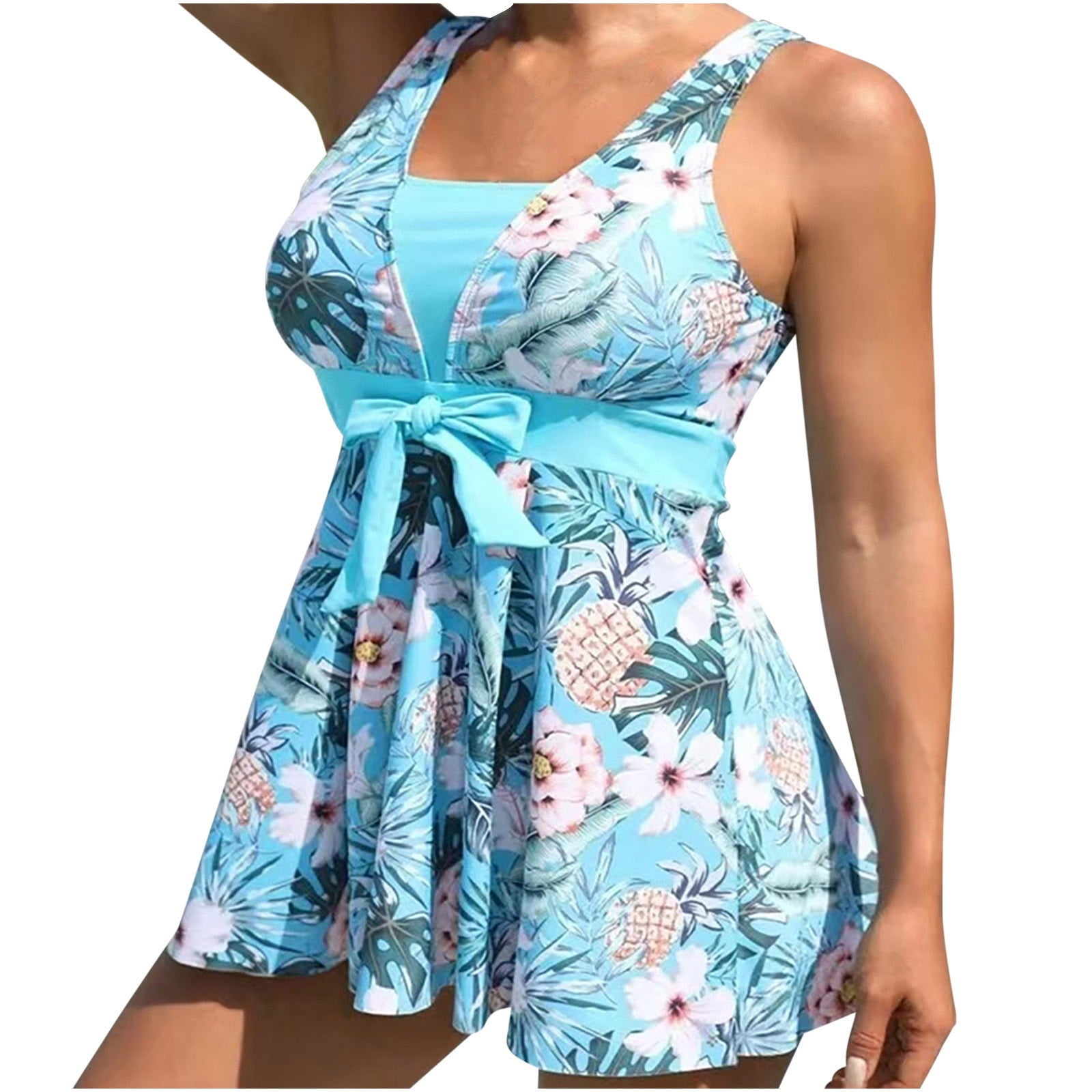 Taqqpue Tankini Swimsuits for Women 2024 Two Piece Modest Tankini ...