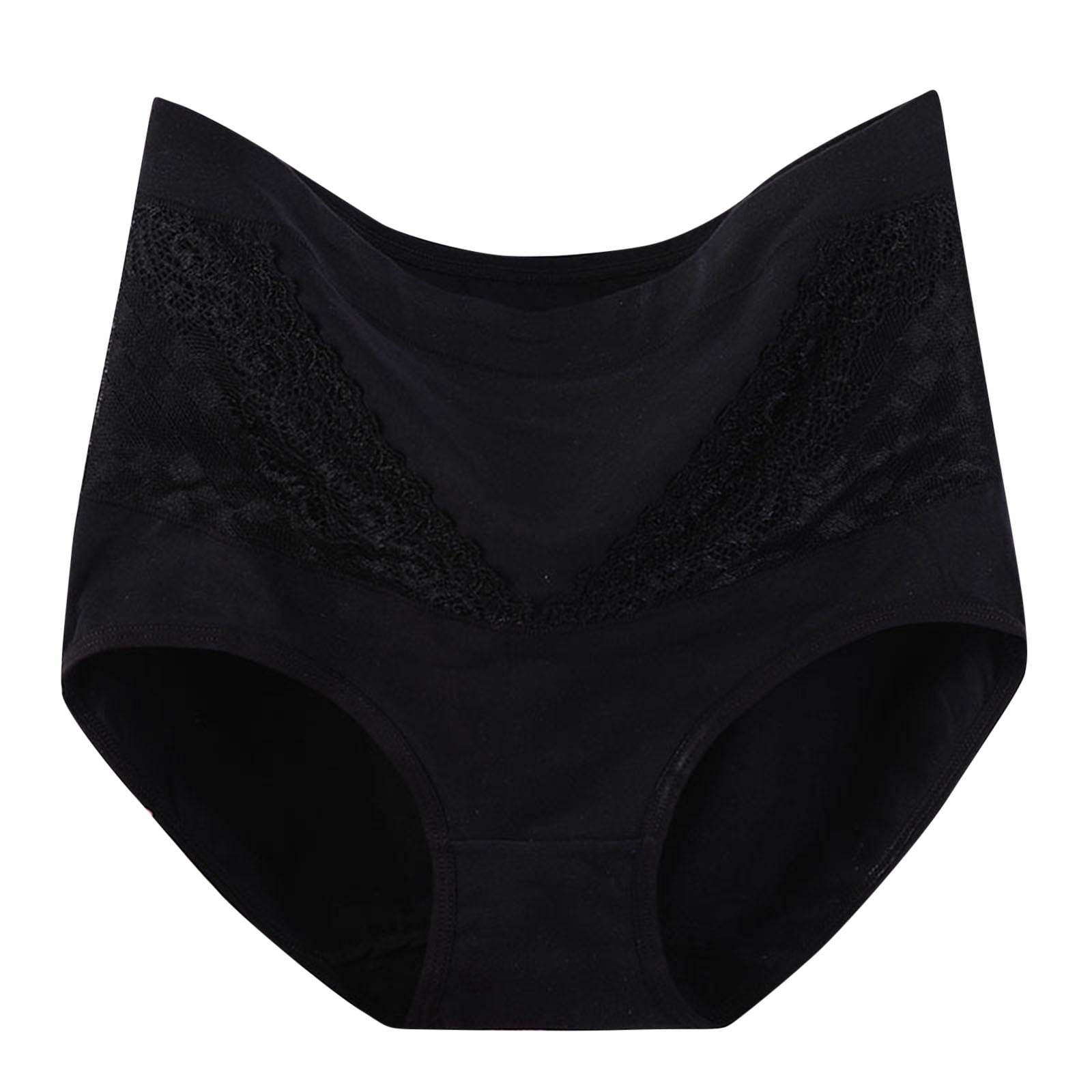Taqqpue Womens Underwear Lace High Waist Cotton Underwear Soft ...
