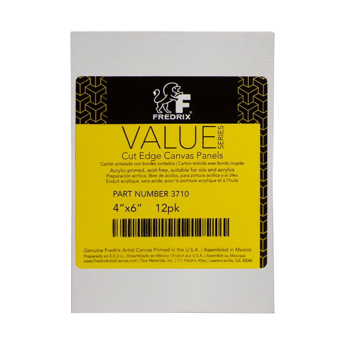 Fredrix Cut Edge Canvas Panels - 5" x 7", White, Pkg of 12 - Walmart.com