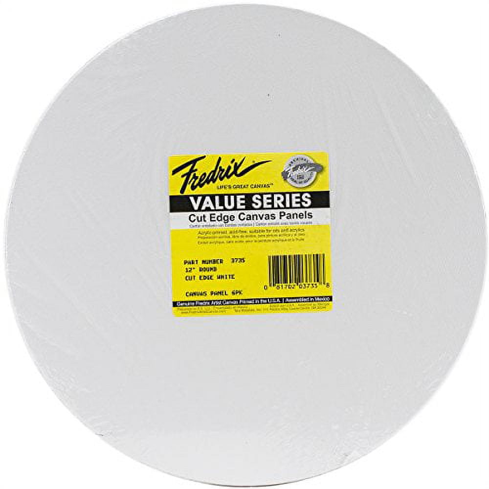 Tara Fredrix Round Cut Edge Canvas Panel 6/Pkg-12" - Walmart.com