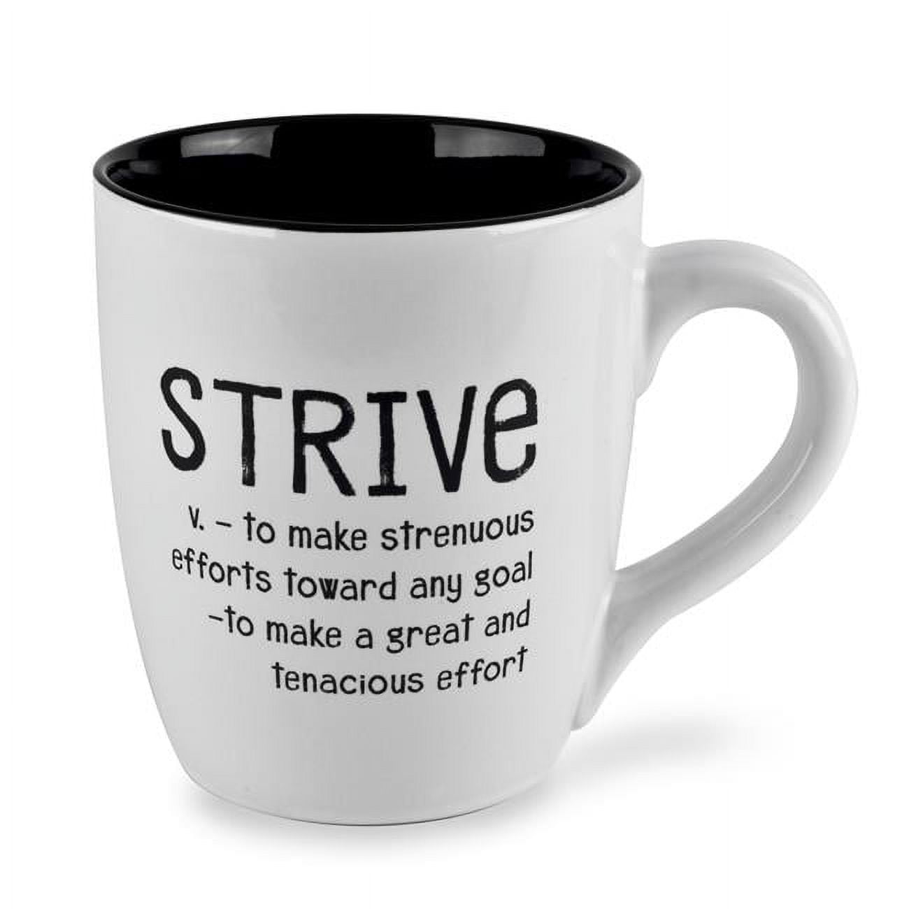 Tara Reed 33311 25 oz Definition Strive Mug - Black & White - Walmart.com