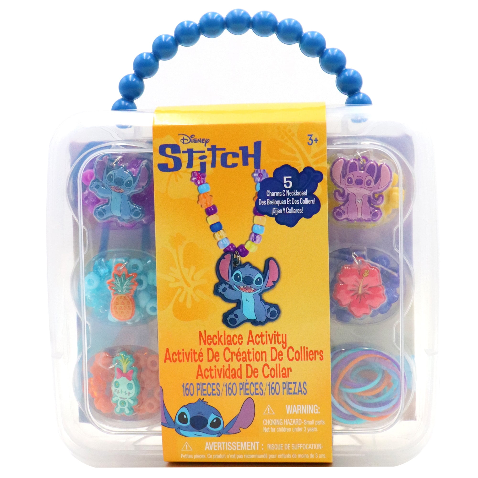 Tara Toy: Necklace Activity Set - Disney Stitch - 160pcs, DIY Jewelry ...
