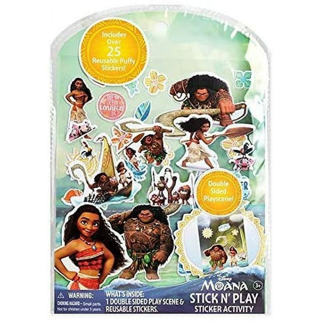 Tara Toys Moana Stick N'Play Sticker Activity - Walmart.com