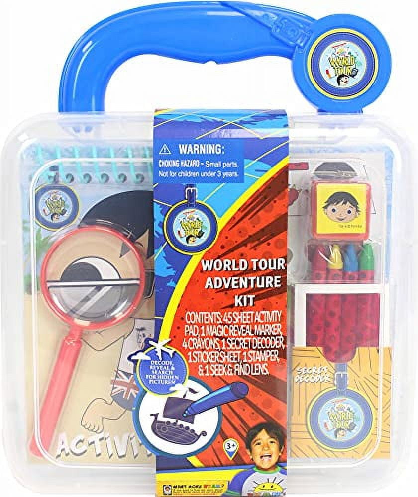 Tara Toys Ryan's World Adventure Kit, World Tour Activity Pad with ...