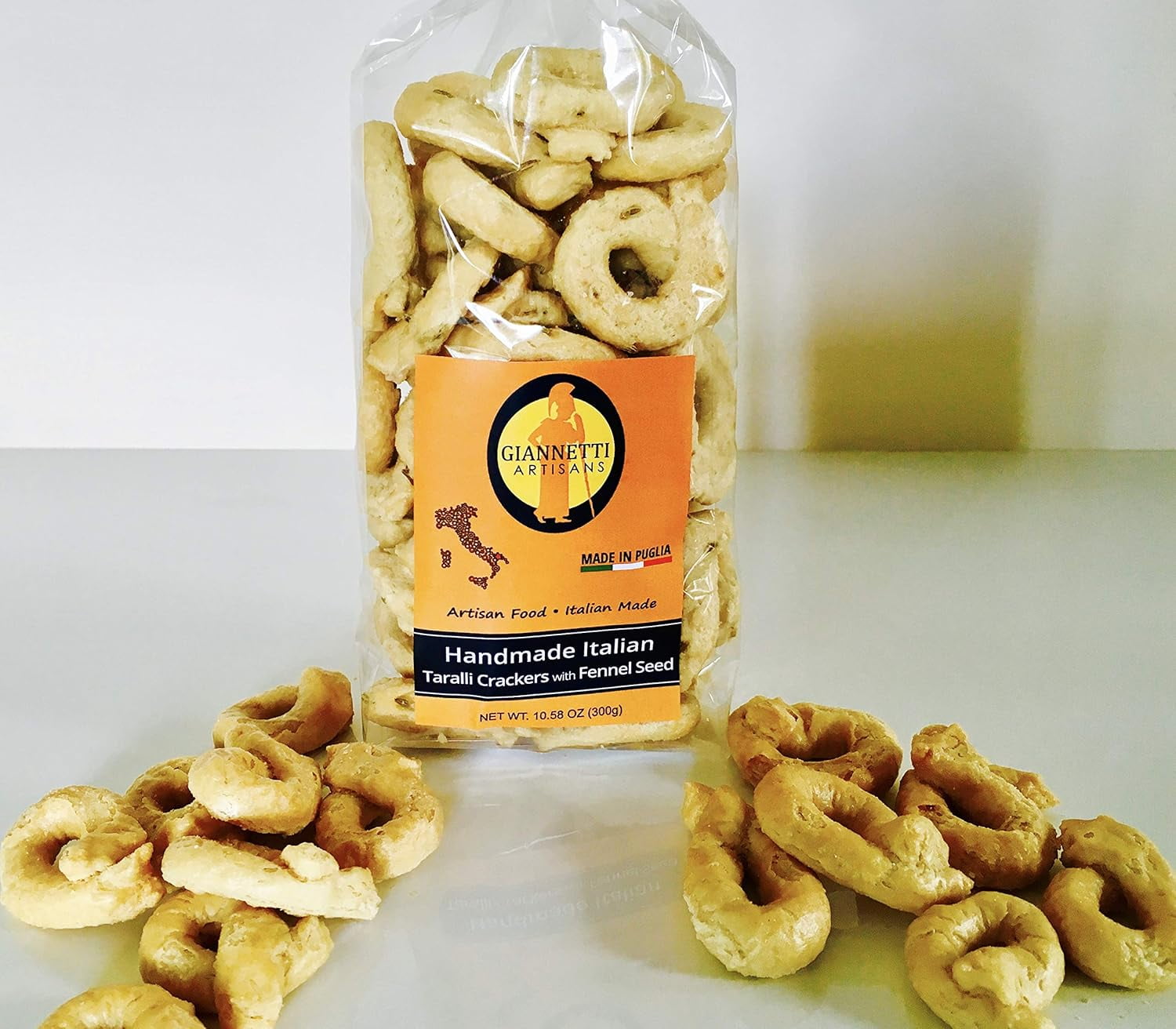 Taralli Crackers with Fennel Seeds Imported from Puglia - 1, 2 3 Packs ...